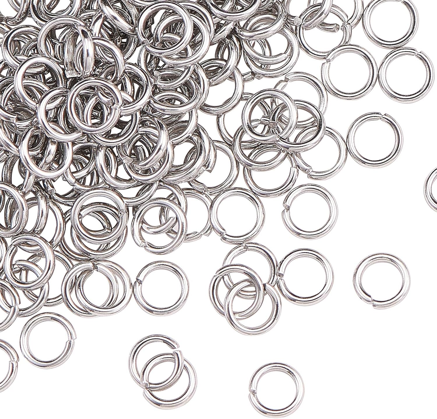 DanLingJewelry 2000 pcs 304 Stainless Steel Open Jump Ring Jewelry ...