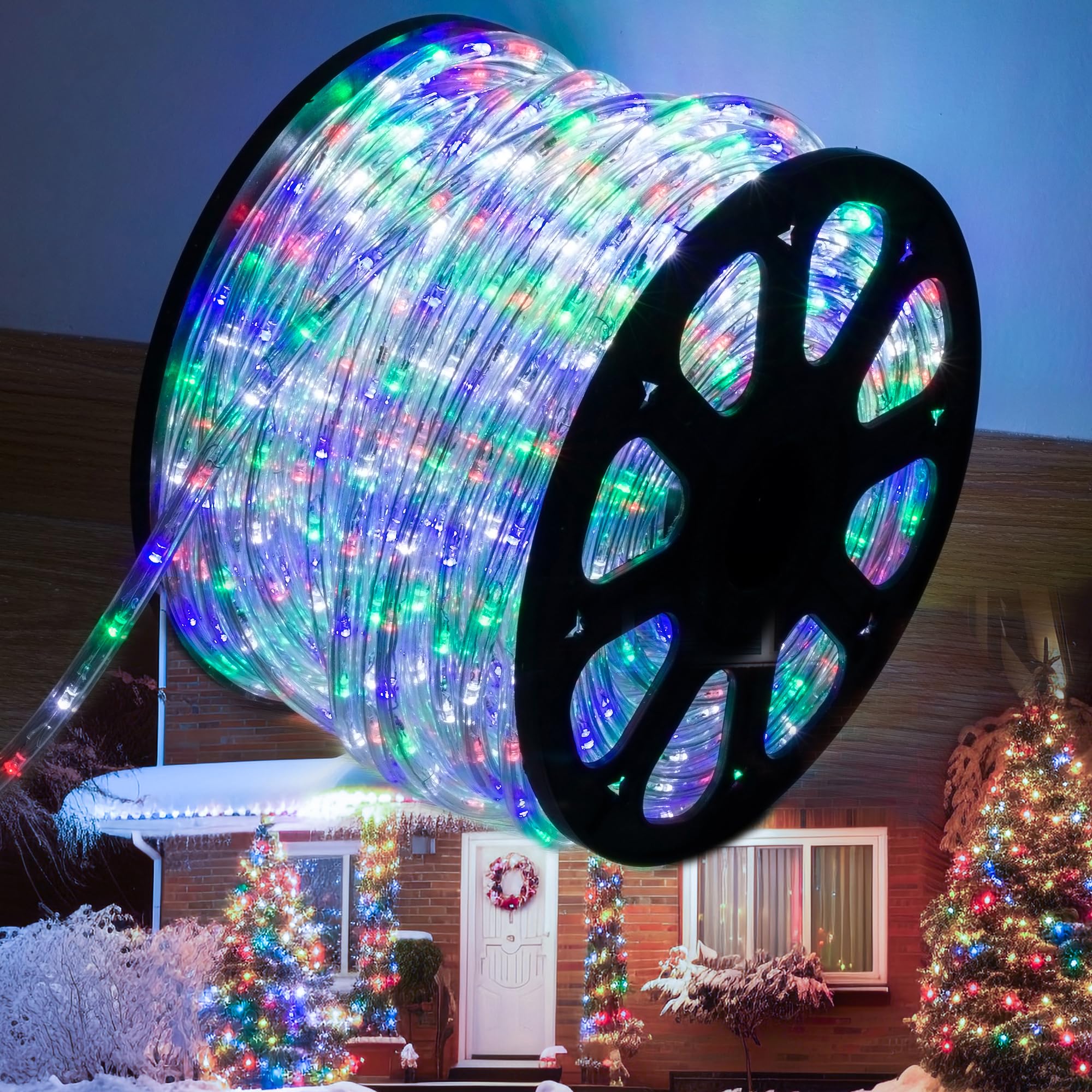 Amazon.com: Czarniozk LED Rope Lights, 150FT 360° Rope Lights for ...