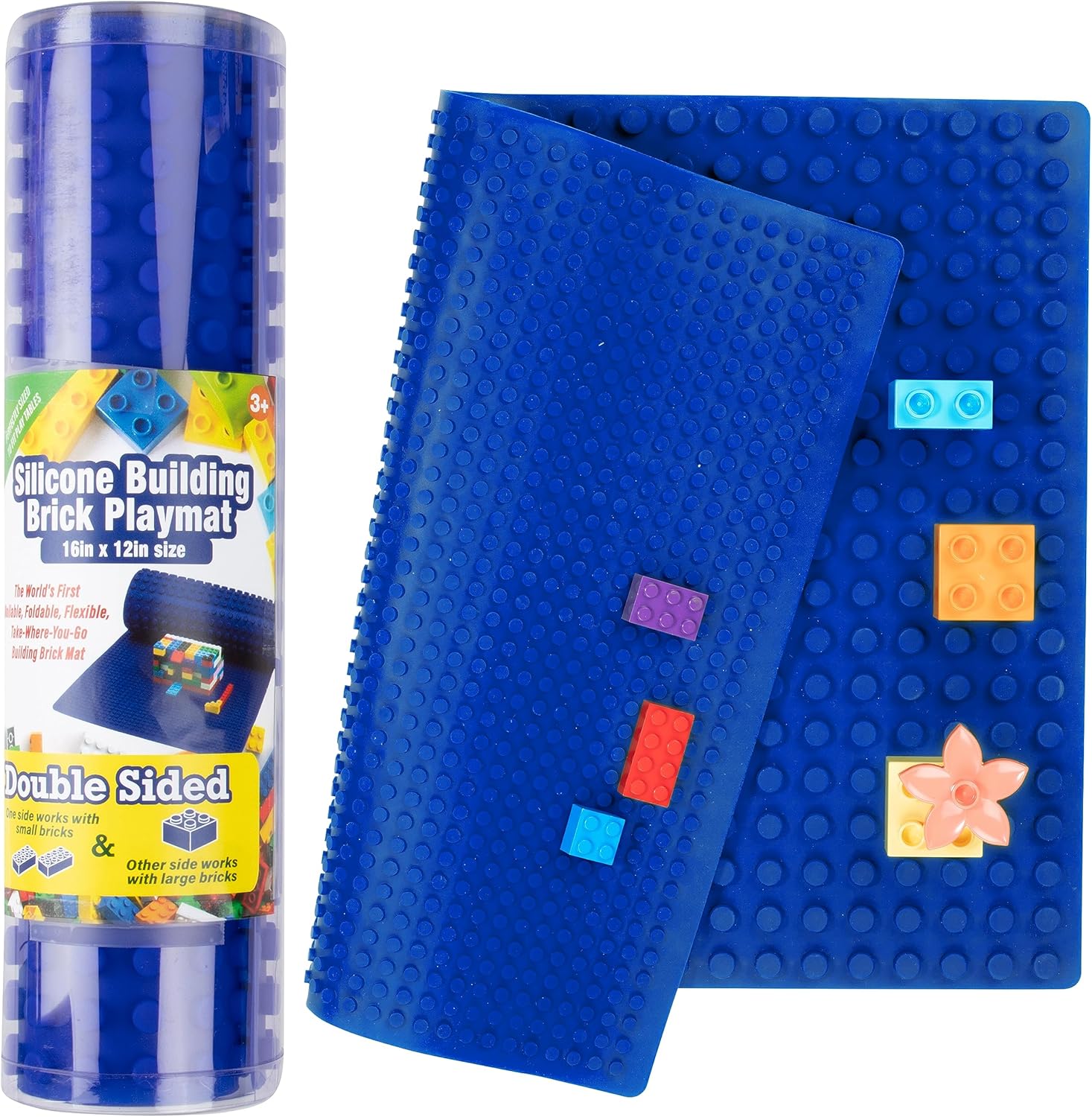 Amazon.com: SCS Direct Brick Building Blocks Silicone Playmat - 16 ...