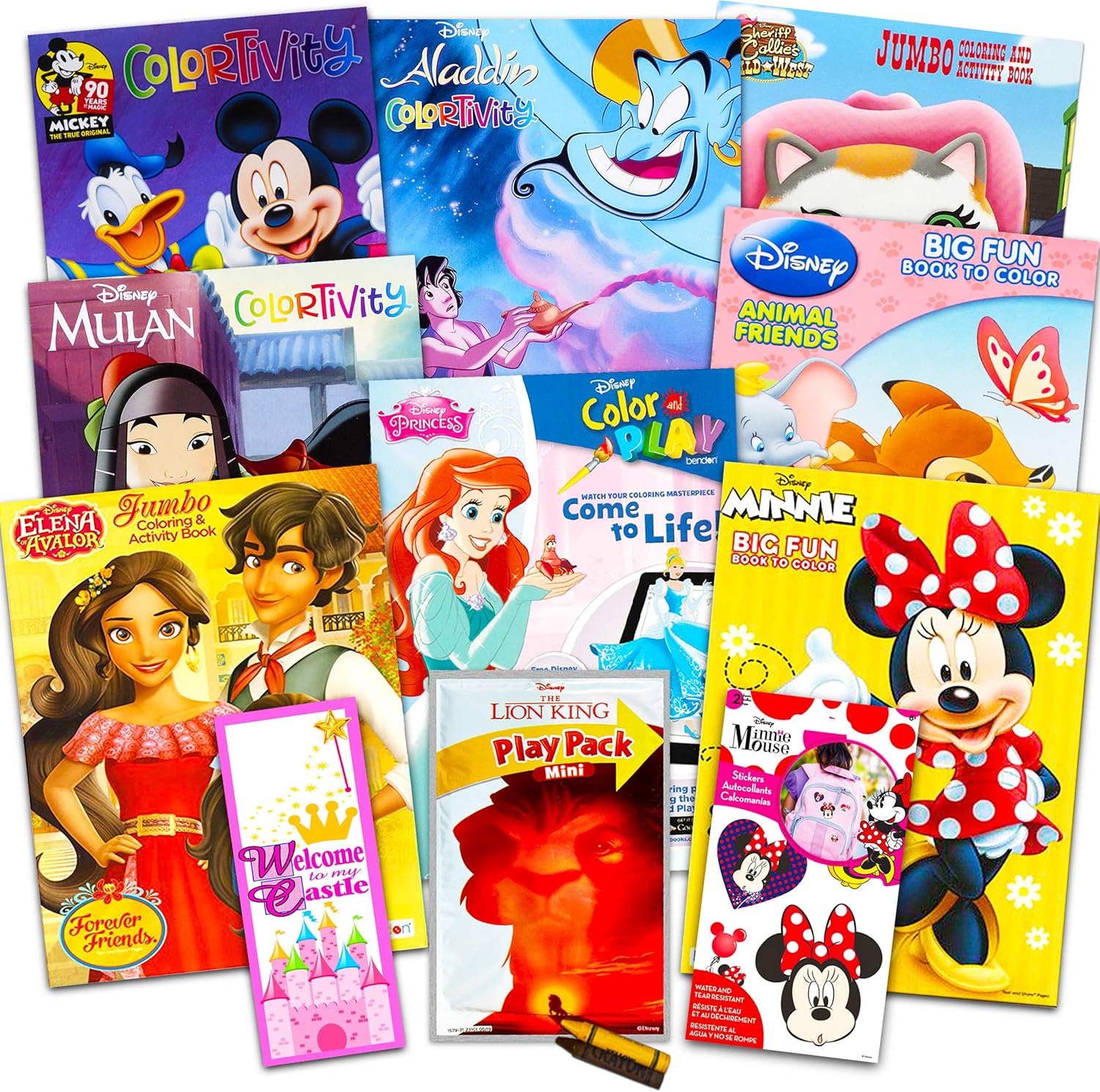 Amazon.com: Disney Coloring Books for Kids Toddlers Bulk Set Bundle - 8 ...