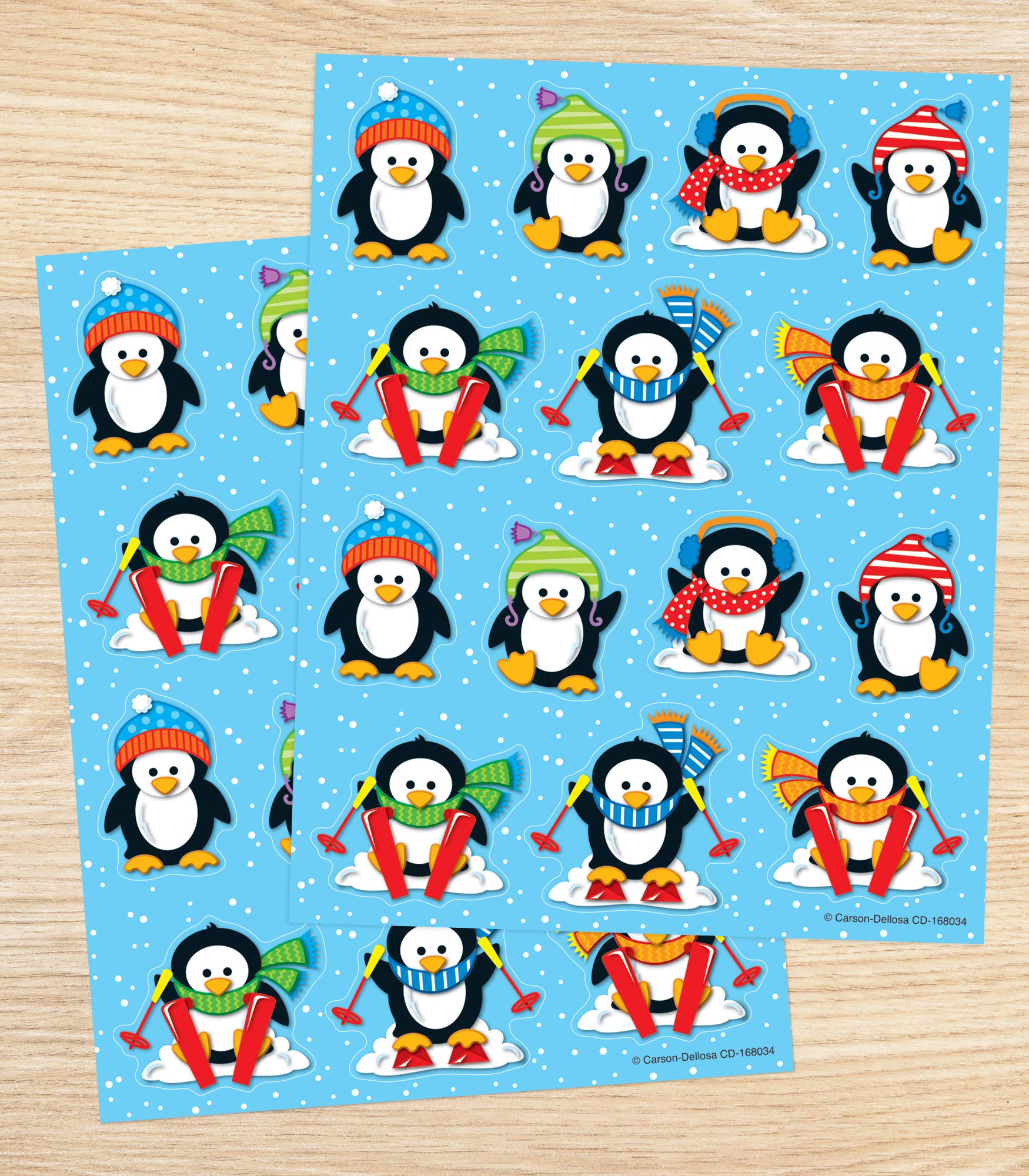 Snapklik.com : Carson Dellosa 84 Penguin Stickers For Kids, 6 Sheets Of ...