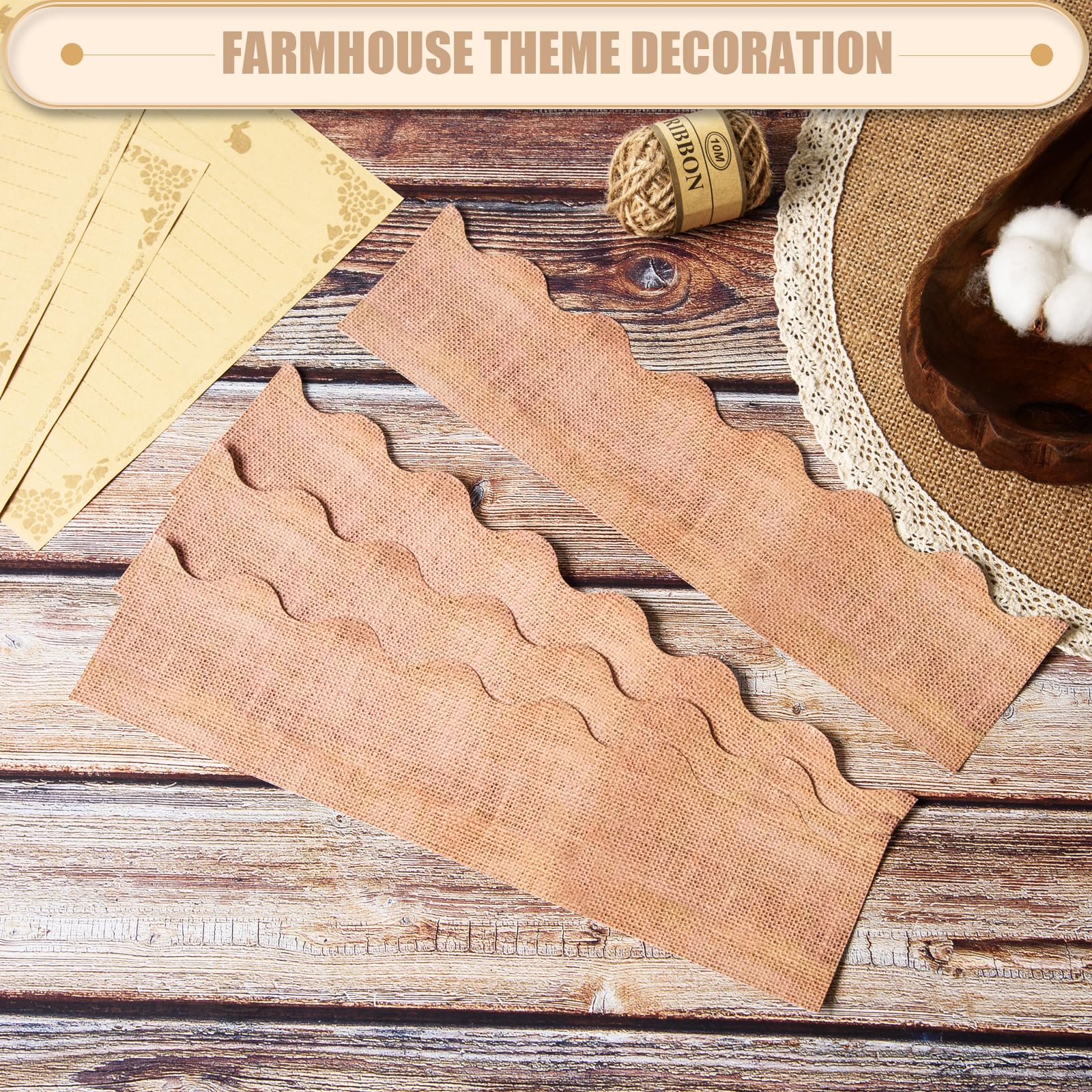 Snapklik.com : 72 Feet Burlap Bulletin Board Border Brown Burlap ...