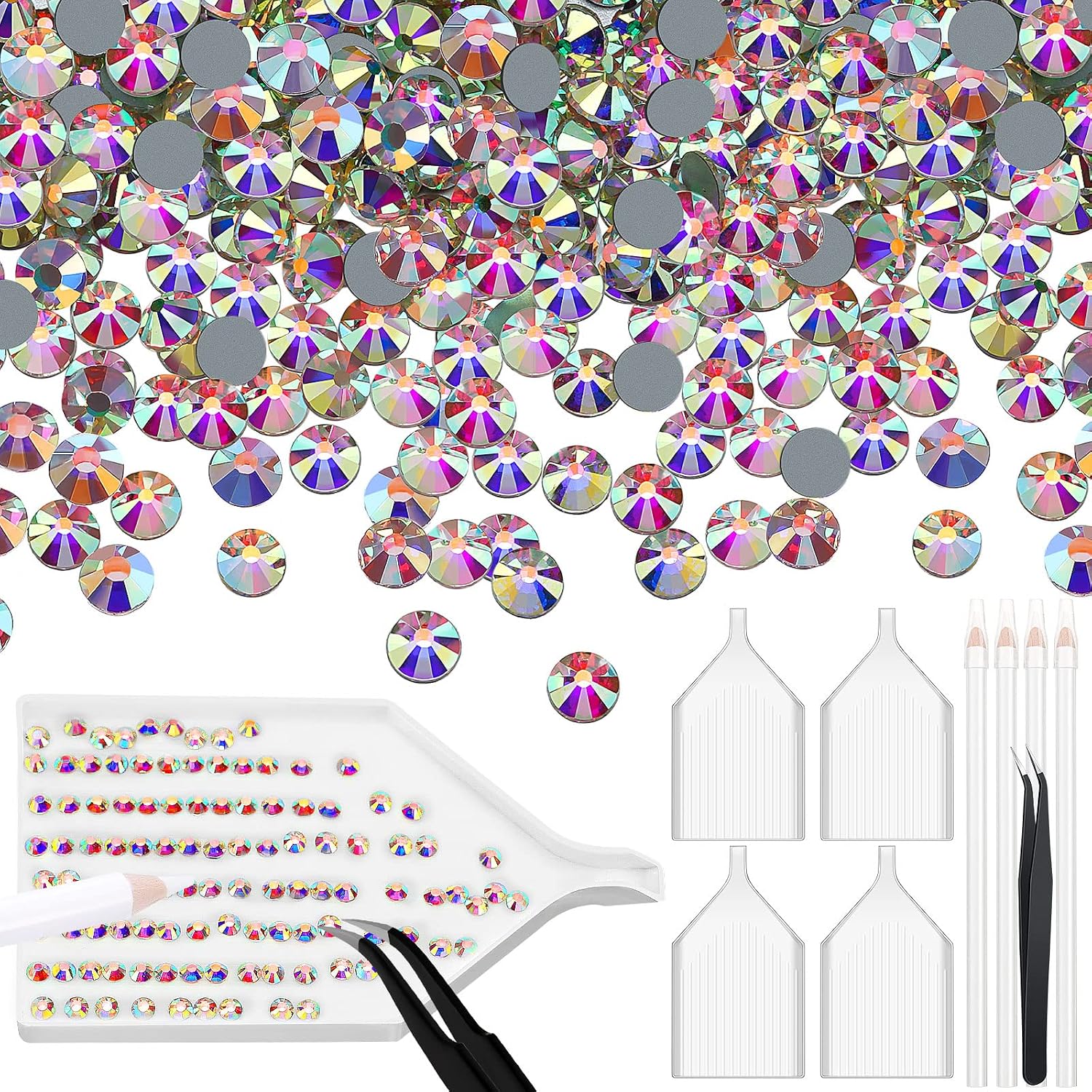 14400 Pcs Crystal Hotfix Rhinestone Large Quantity Glass Flatback ...