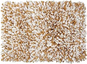 Amazon.com: WARISI Tissue Paper shag Bath Rug, 24 x 17 Inches, Beige ...