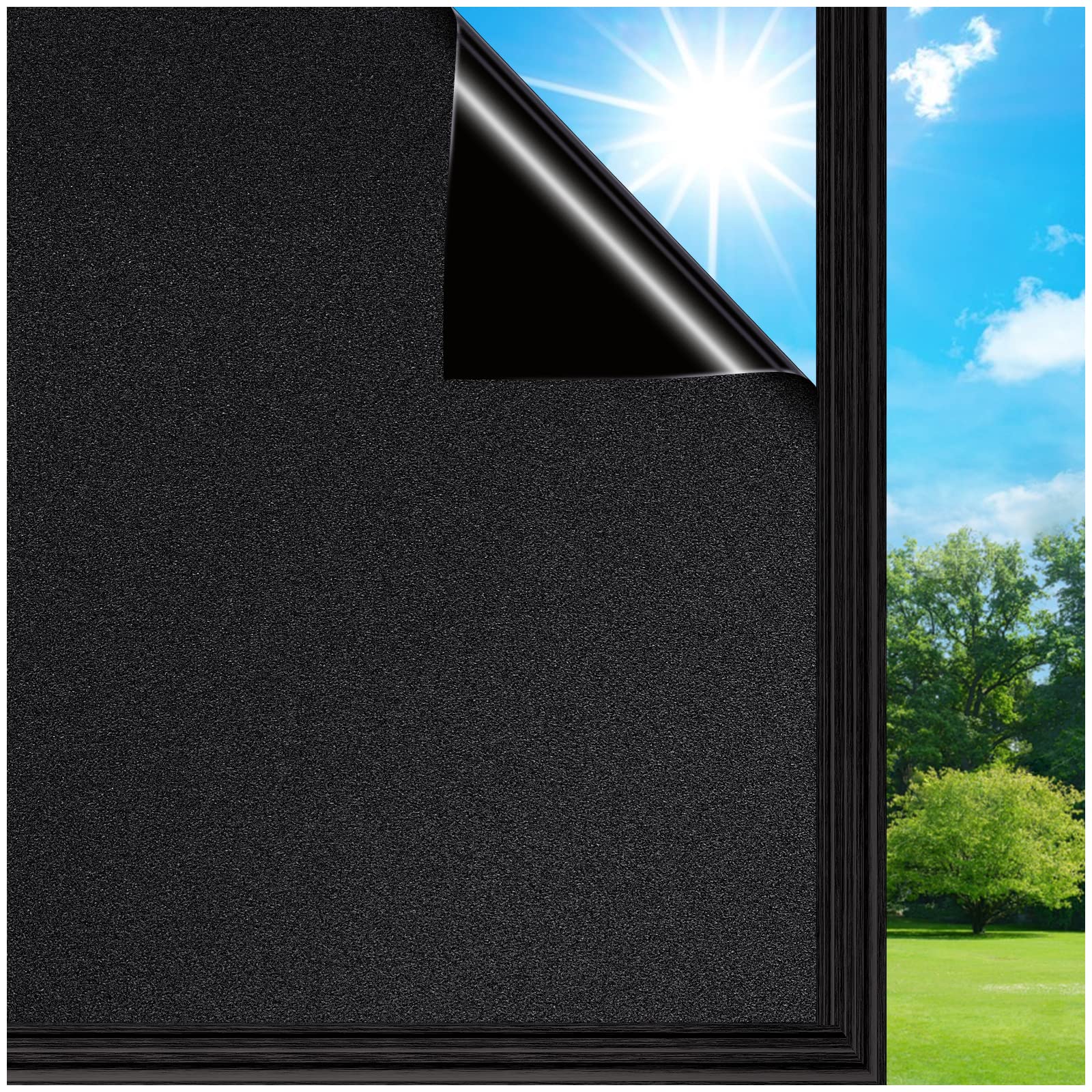 Amazon.com: Coavas Blackout Window Film Window Privacy Cover for Glass ...