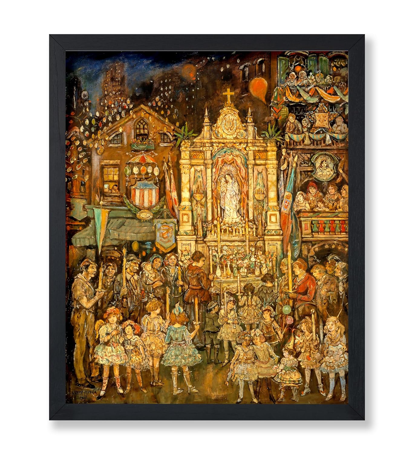 Amazon.com: Monem Art Vintage Street Shrine Poster - Retro Festival ...