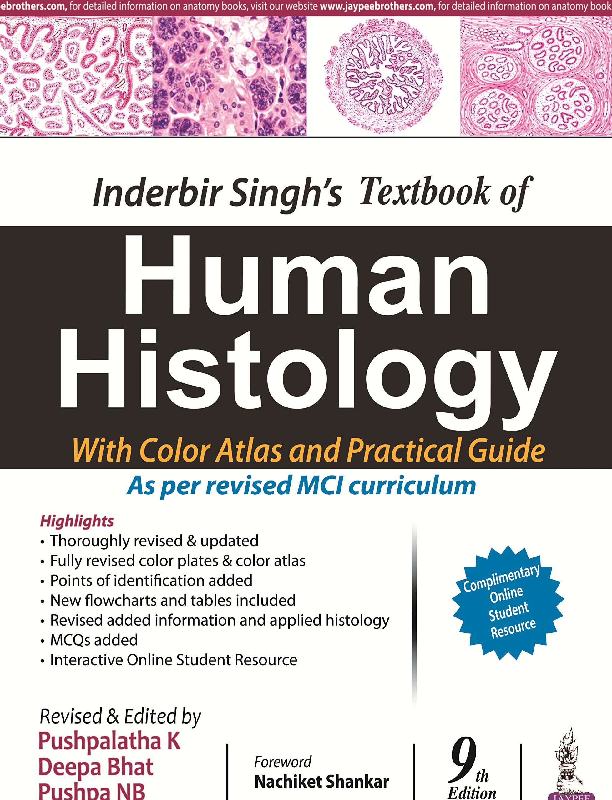 Inderbir Singh's Textbook of Human Histology With Colour Atlas and ...