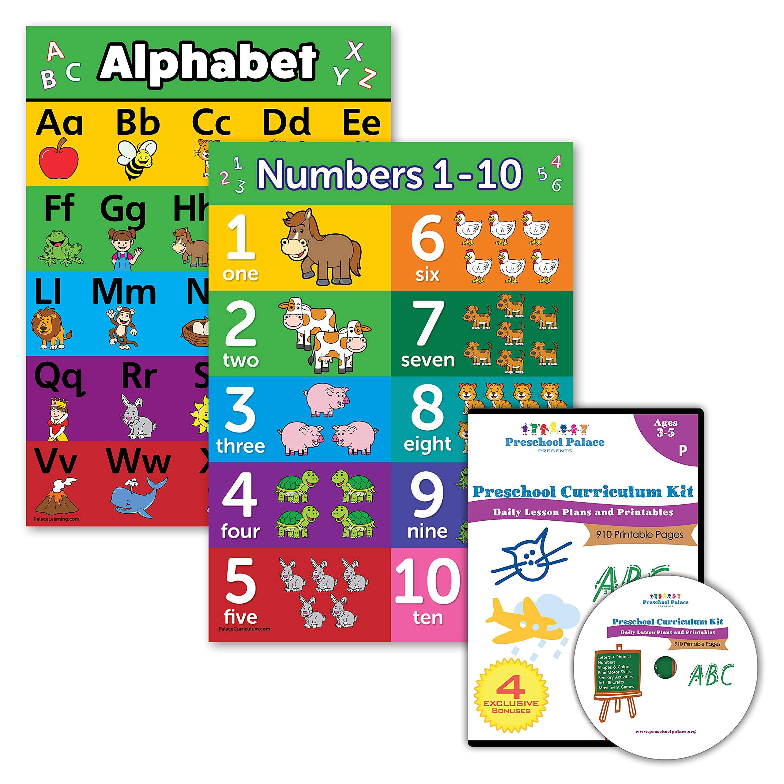 3 Pack Preschool Curriculum Kit On Cd And Abc Alphabet | Desertcart Bahamas