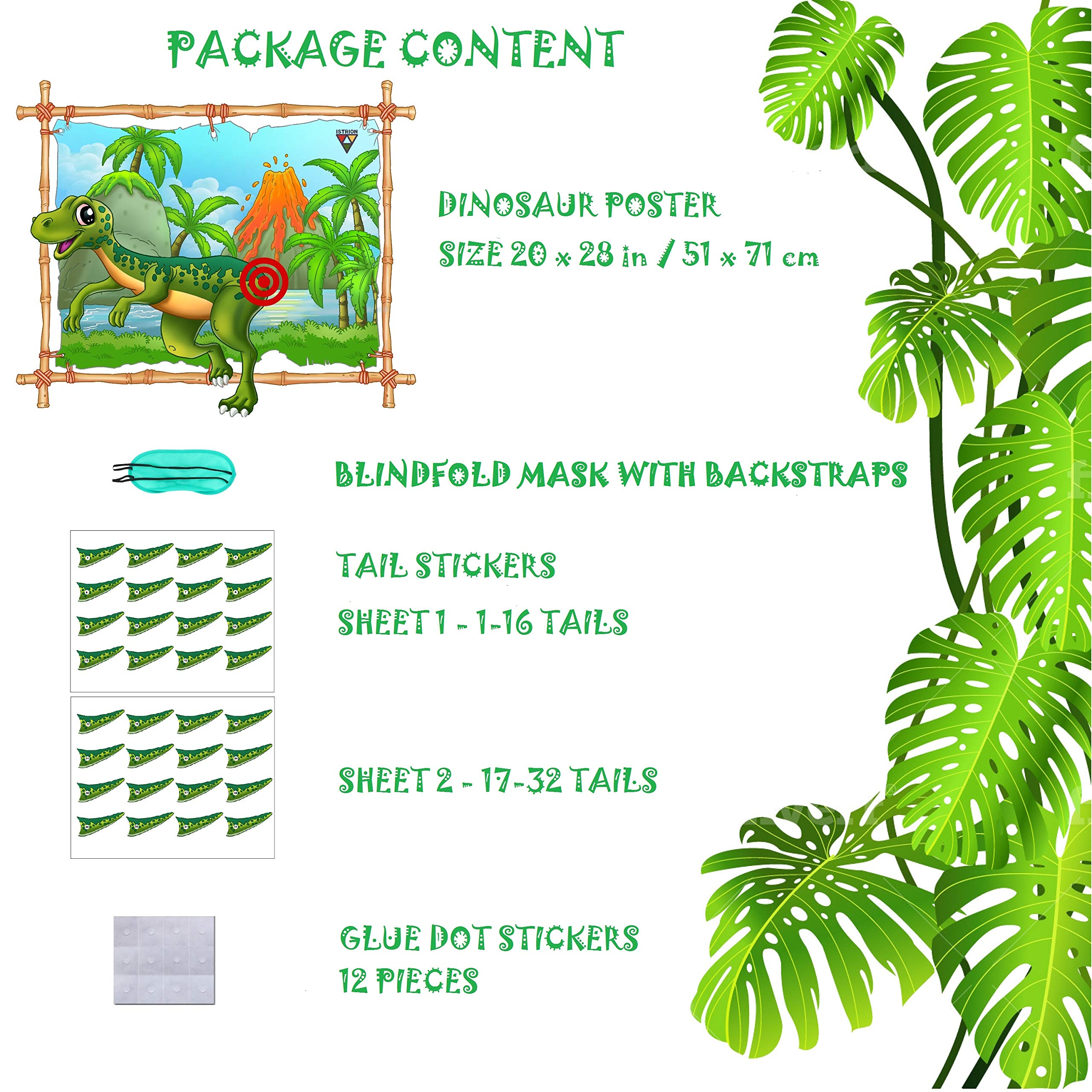 Istrion Dinosaur Happy Birthday Party Games For Kids Pin The Tail On istrion-dinosaur-happy-birthday-party-games-for-kids-pin-the-tail-on