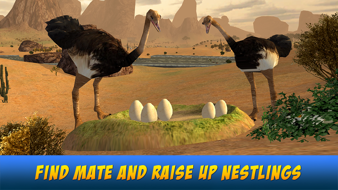 Ostrich Simulator 3D: Wild Bird Evolution | Clan of Birds Animal Dash ...