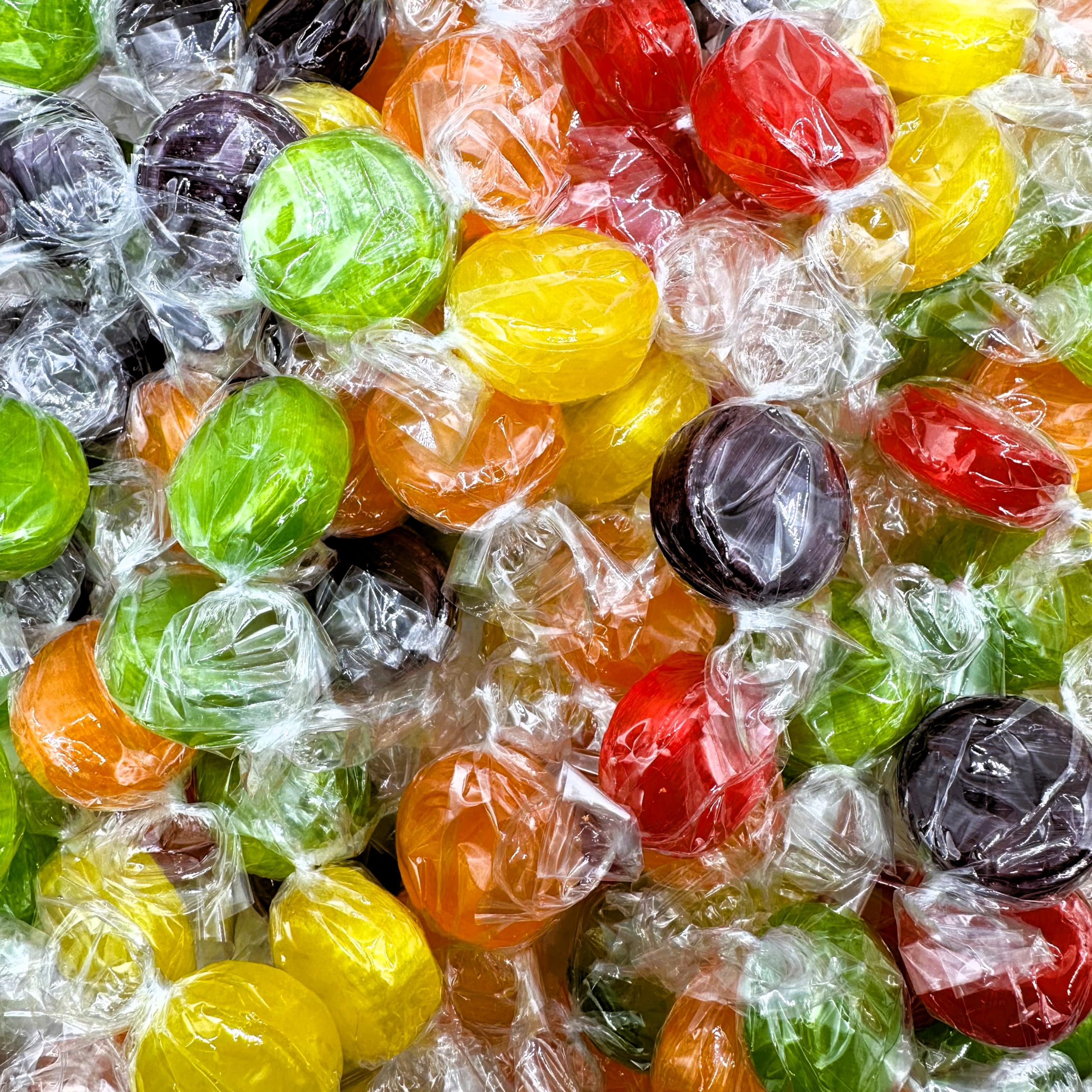 Amazon.com : Assorted Fruit Buttons Hard Candy - 1 Pound Bulk Bag ...