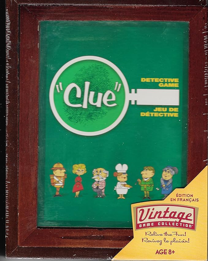 Clue jeu de détective Vintage Collection français, Board Games - Amazon ...