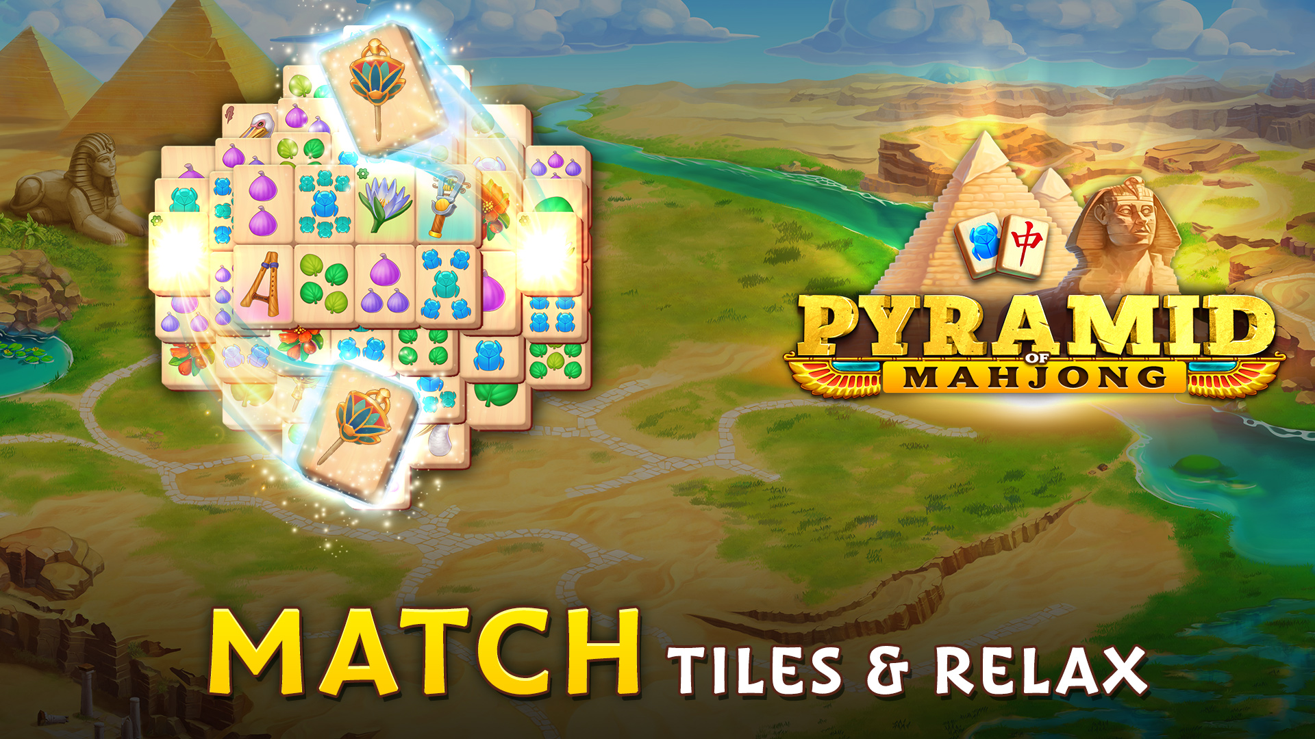Pyramid of Mahjong: A tile matching puzzle and city building game - App ...