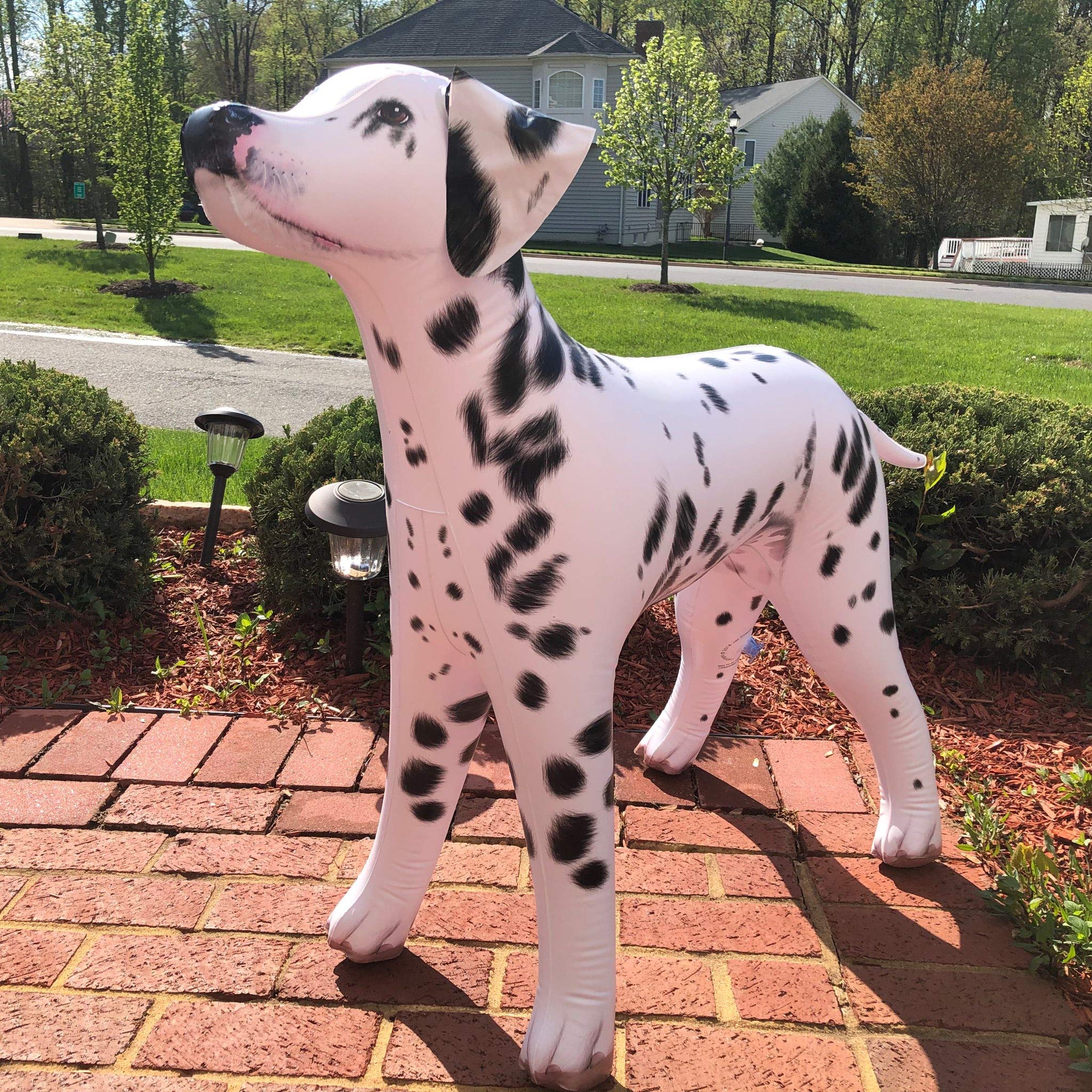 Snapklik.com : 39" L Inflatable Dalmatian Dog Black White Lifelike ...