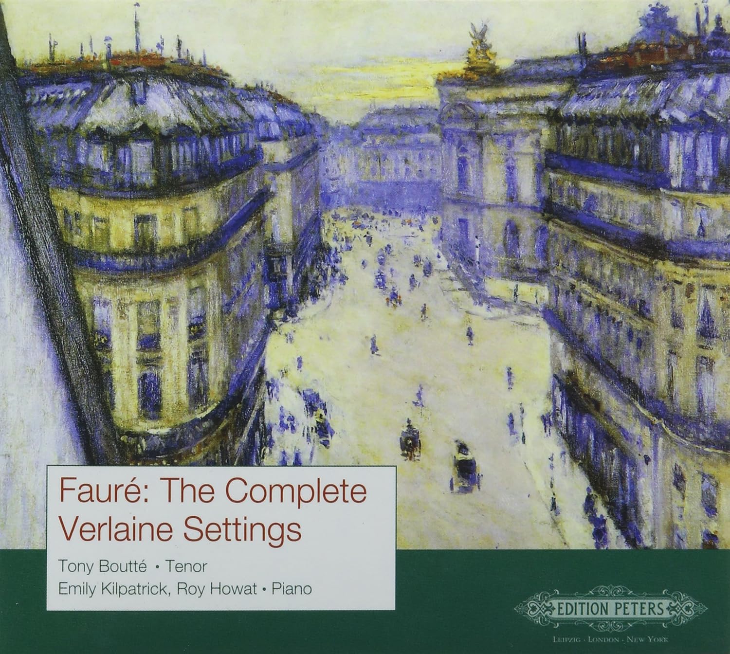 Fauré: The Complete Verlaine Settings : Tony Boutté, Roy Howat, Emily ...
