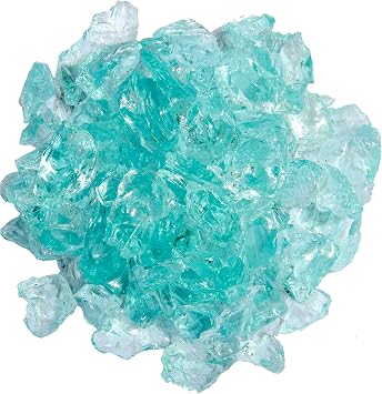 Amazon.com: Hiland RGLASS-AQ Pit Fire Glass i n Aqua, Extreme Tempature ...