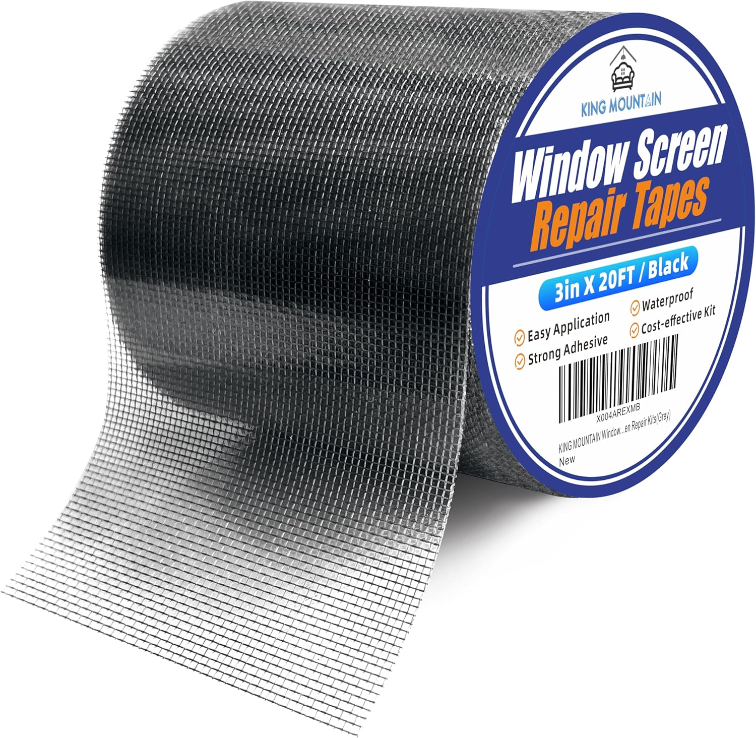 Amazon.com: KING MOUNTAIN Black Window Screen Repair Tape,3 in X 20 FT ...