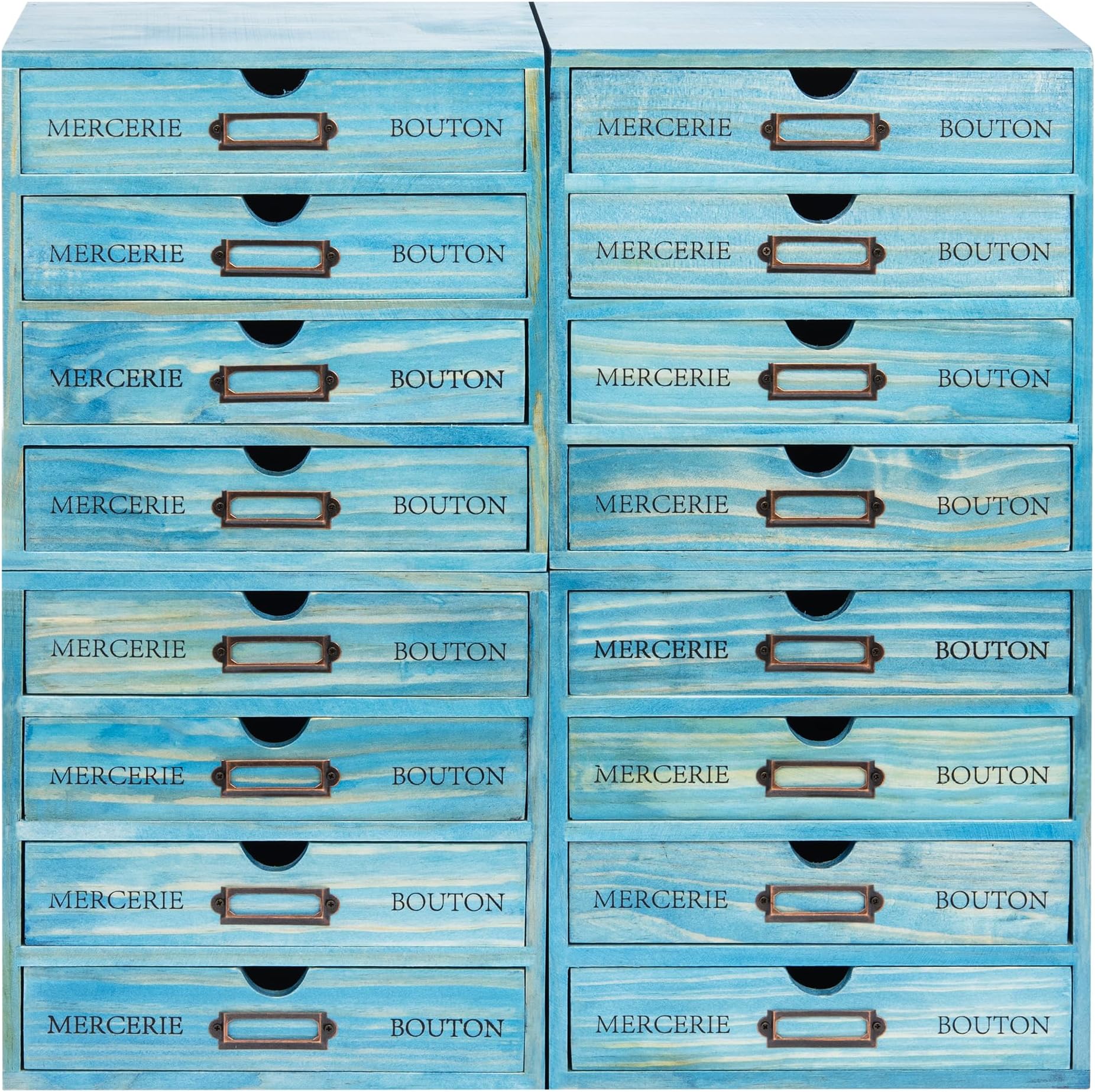 Amazon.com: 4-Pack Turquoise Countertop Organizer Drawers - Stackable 4 ...