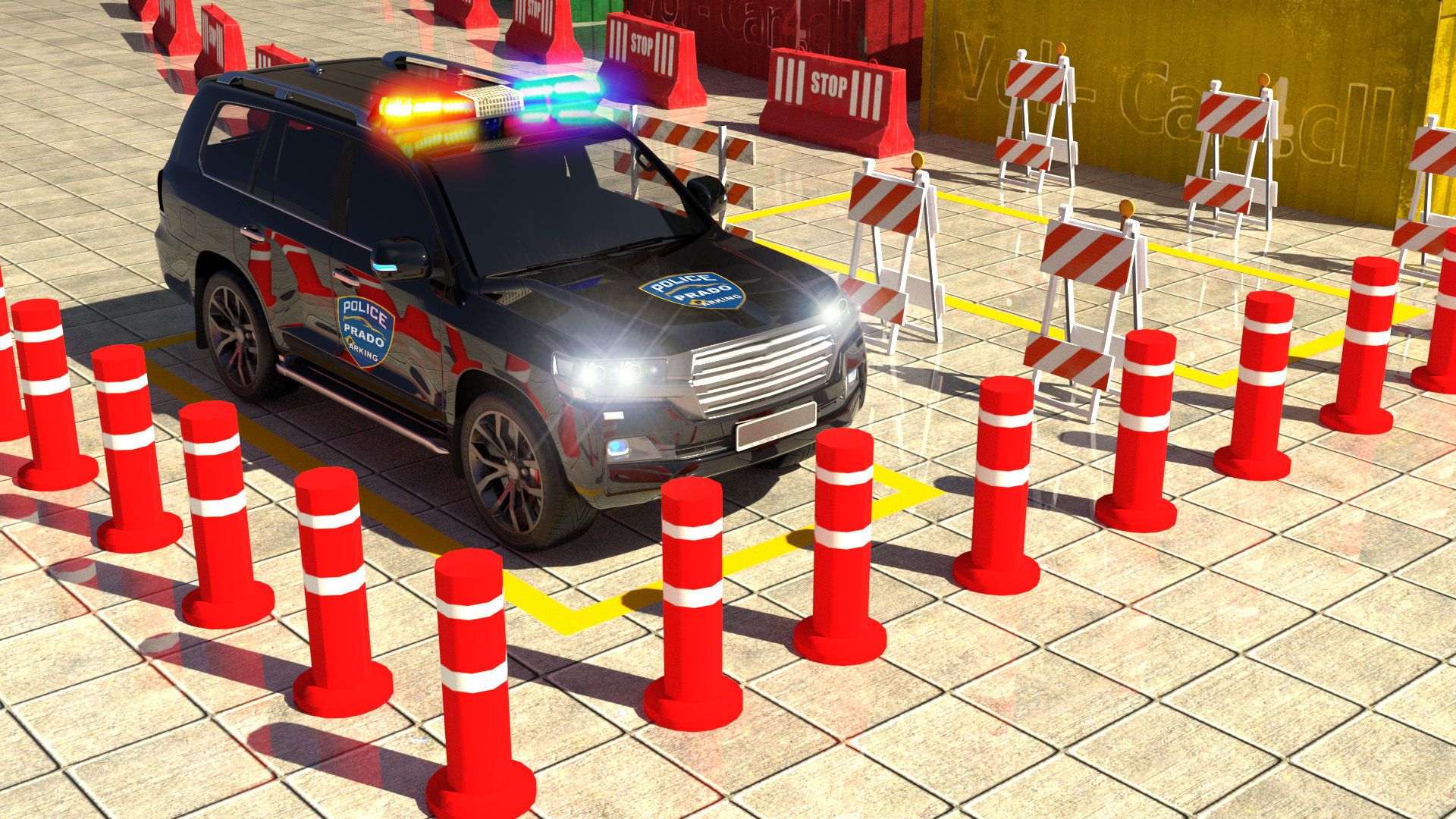 Multiplayer Prado Car Parking - Police Game US Police Car Transport ...