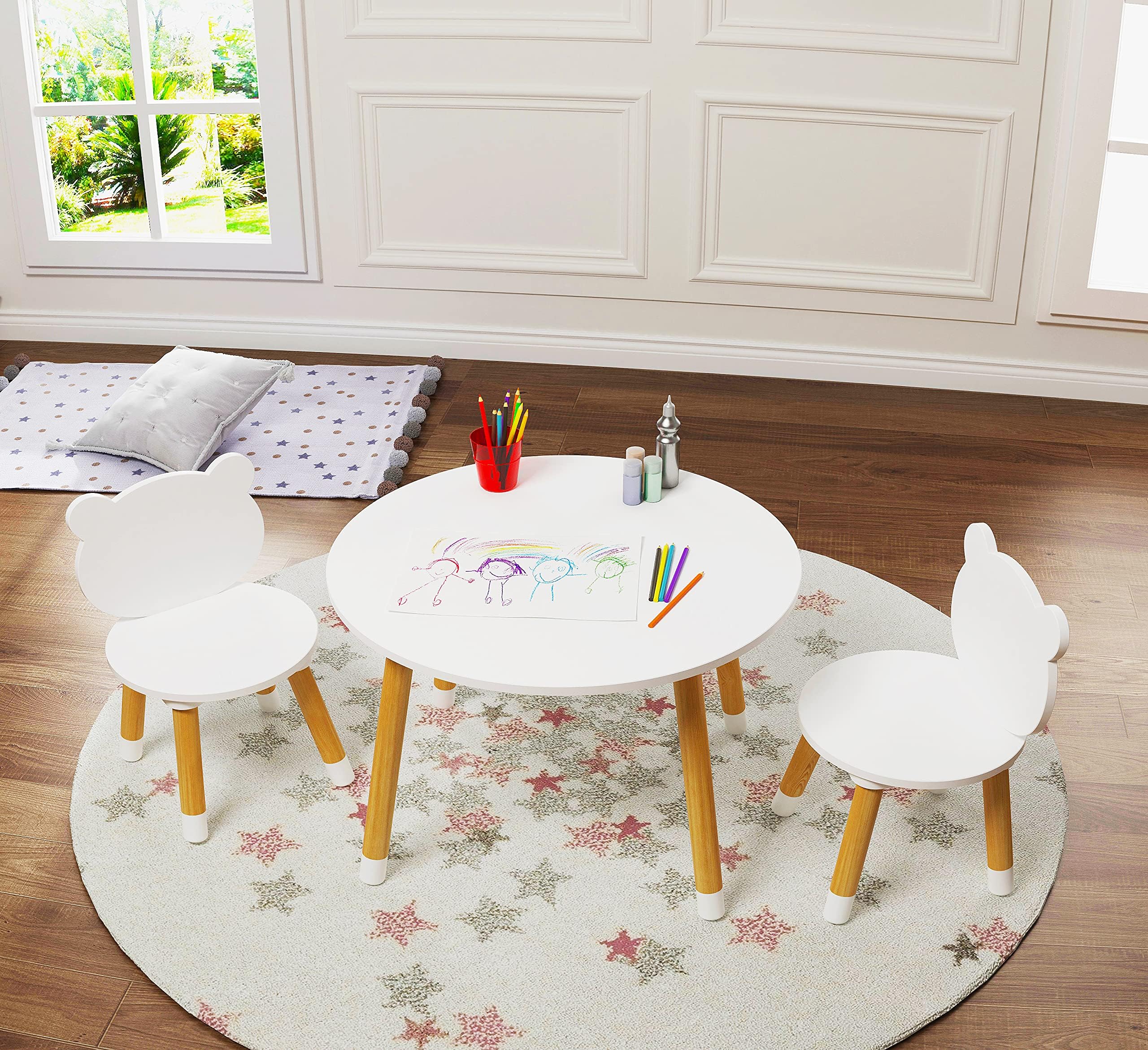 Amazon.com: Kids Table and Chair Set - Play with Me Toddler Table with ...