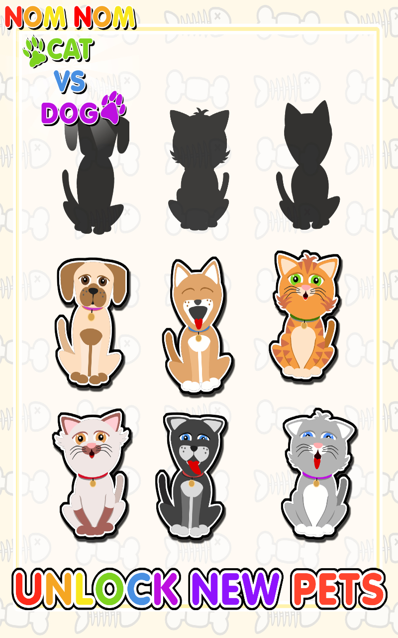 Nom Nom Cat vs Dog - Feed the Hungry Pets! - App on the Amazon Appstore