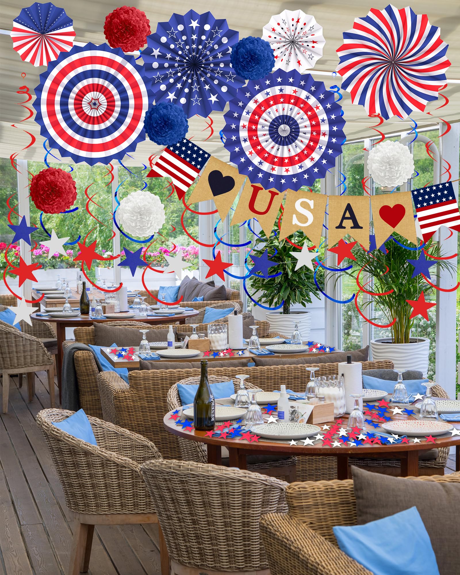 Snapklik.com : 33 Pcs 4th/Fourth Of July Memorial Day Decorations ...
