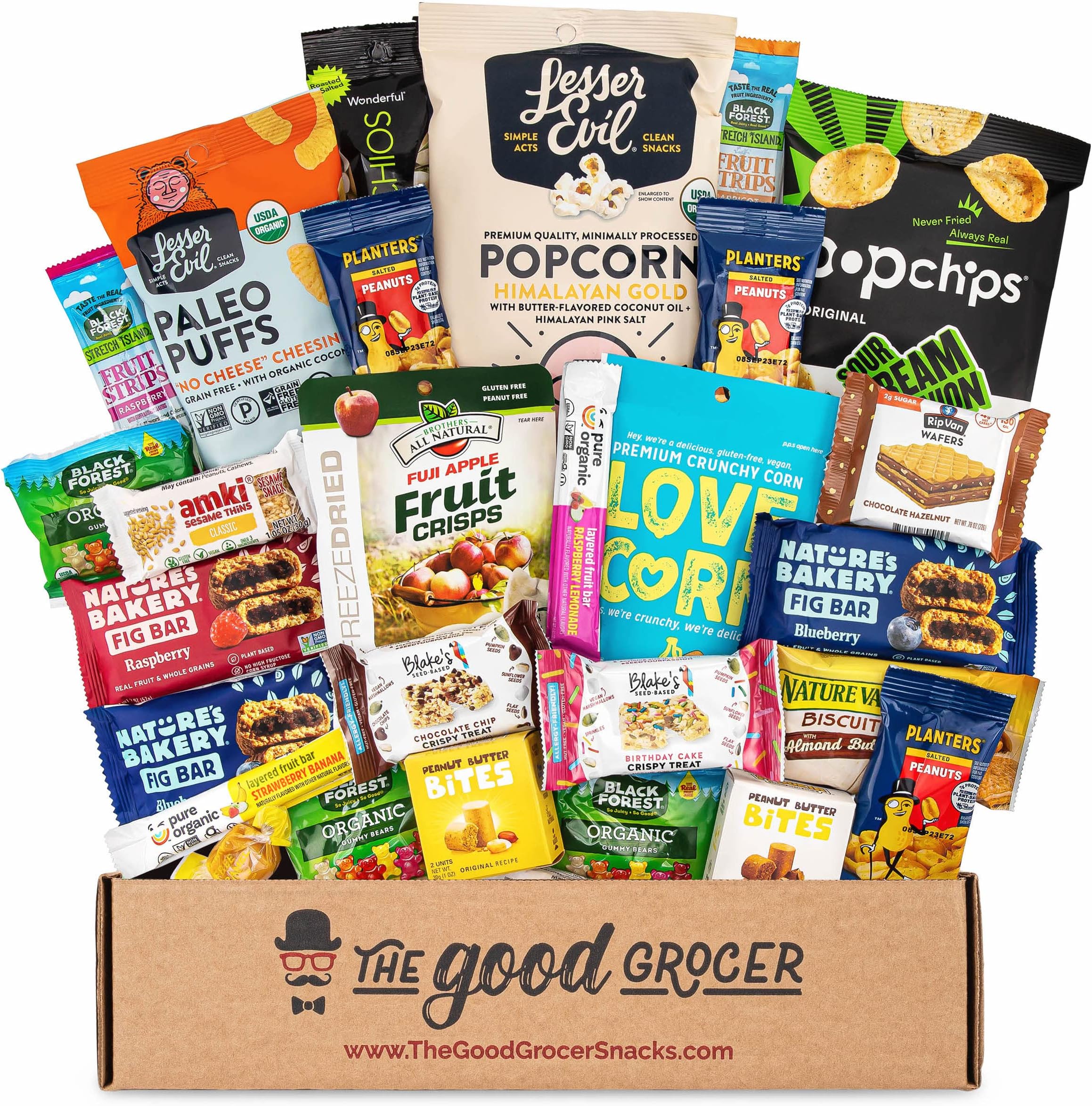 Amazon.com : ALL NATURAL Healthy Snacks Care Package (30 Ct): Bars ...