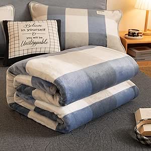 Amazon.com: PAJEO Fleece Bed Blankets Queen Size - Soft Lightweight ...
