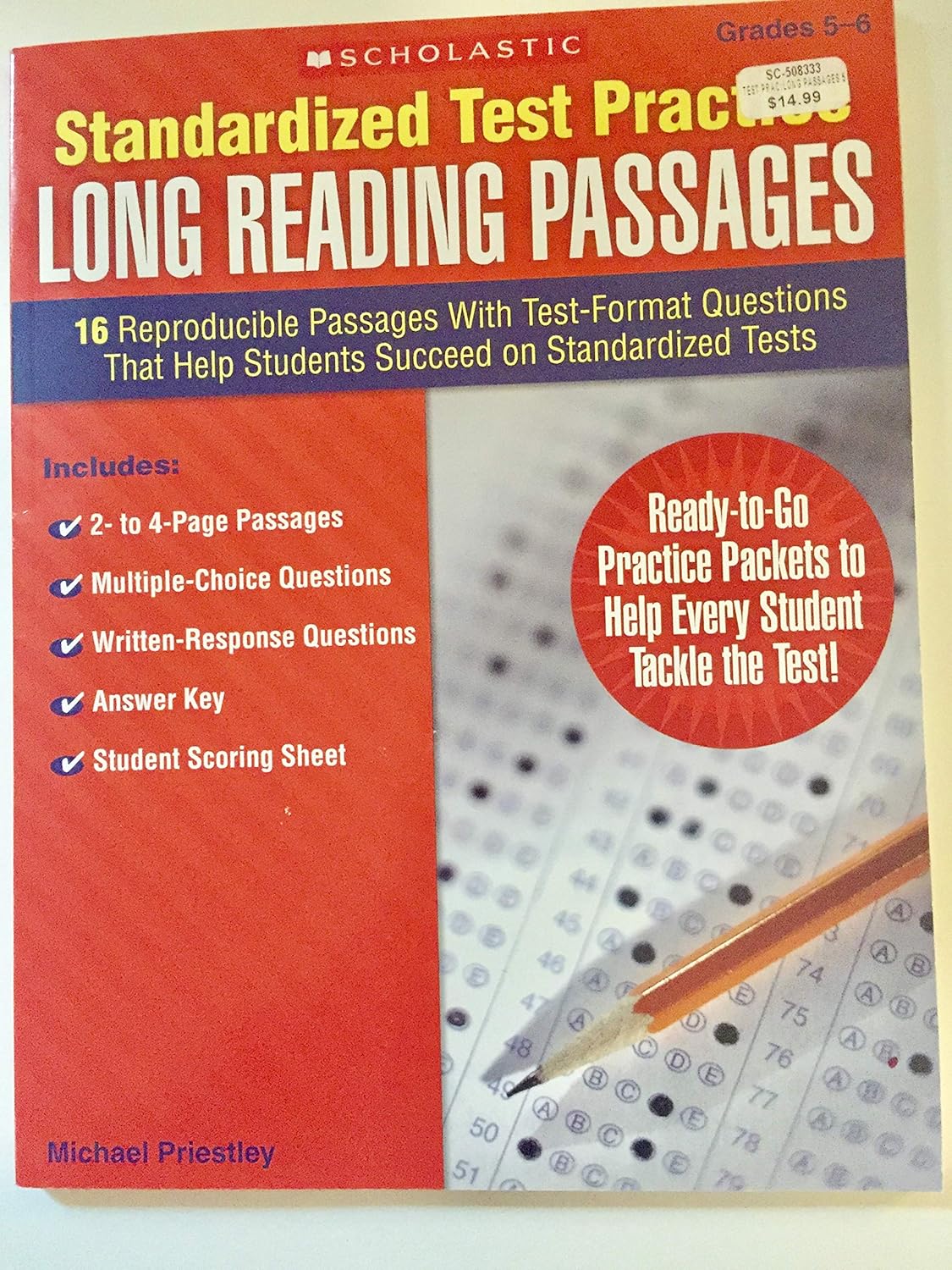 Amazon.com: Standardized Test Practice: Long Reading Passages: 16 ...