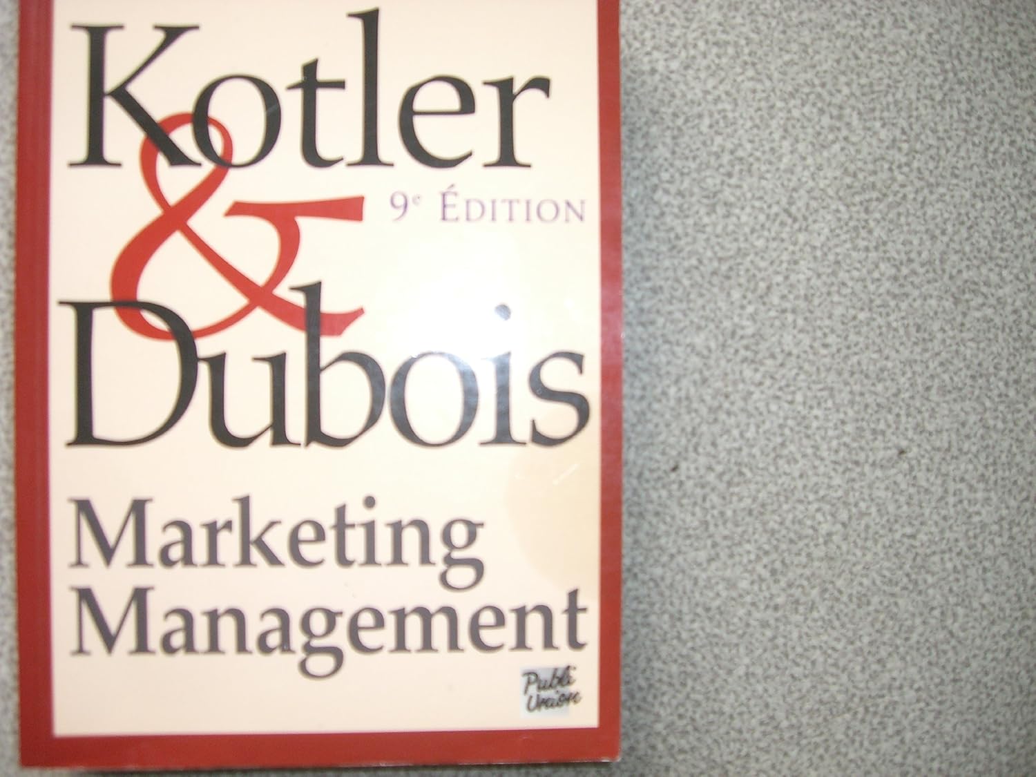 Amazon.com: Marketing management: 9782857901129: Philip Kotler: Books