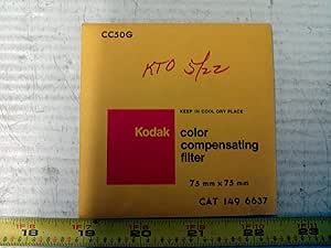 Amazon | カラーCompensating cc50g 75 mmフィルタ | Kodak | 色補正・CCフィルター