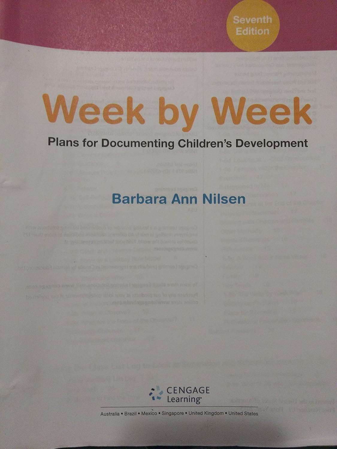 Amazon.com: Week by Week: Plans for Documenting Children's Development ...