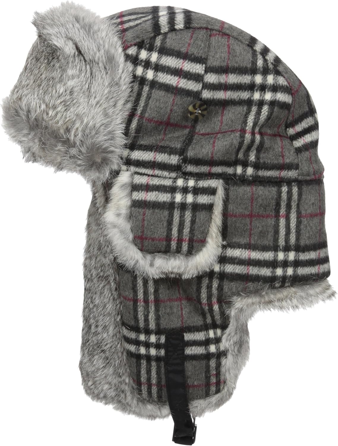 Amazon.com: Mad Bomber Wool Aviator Pilot Bomber Hat Real Rabbit Fur ...
