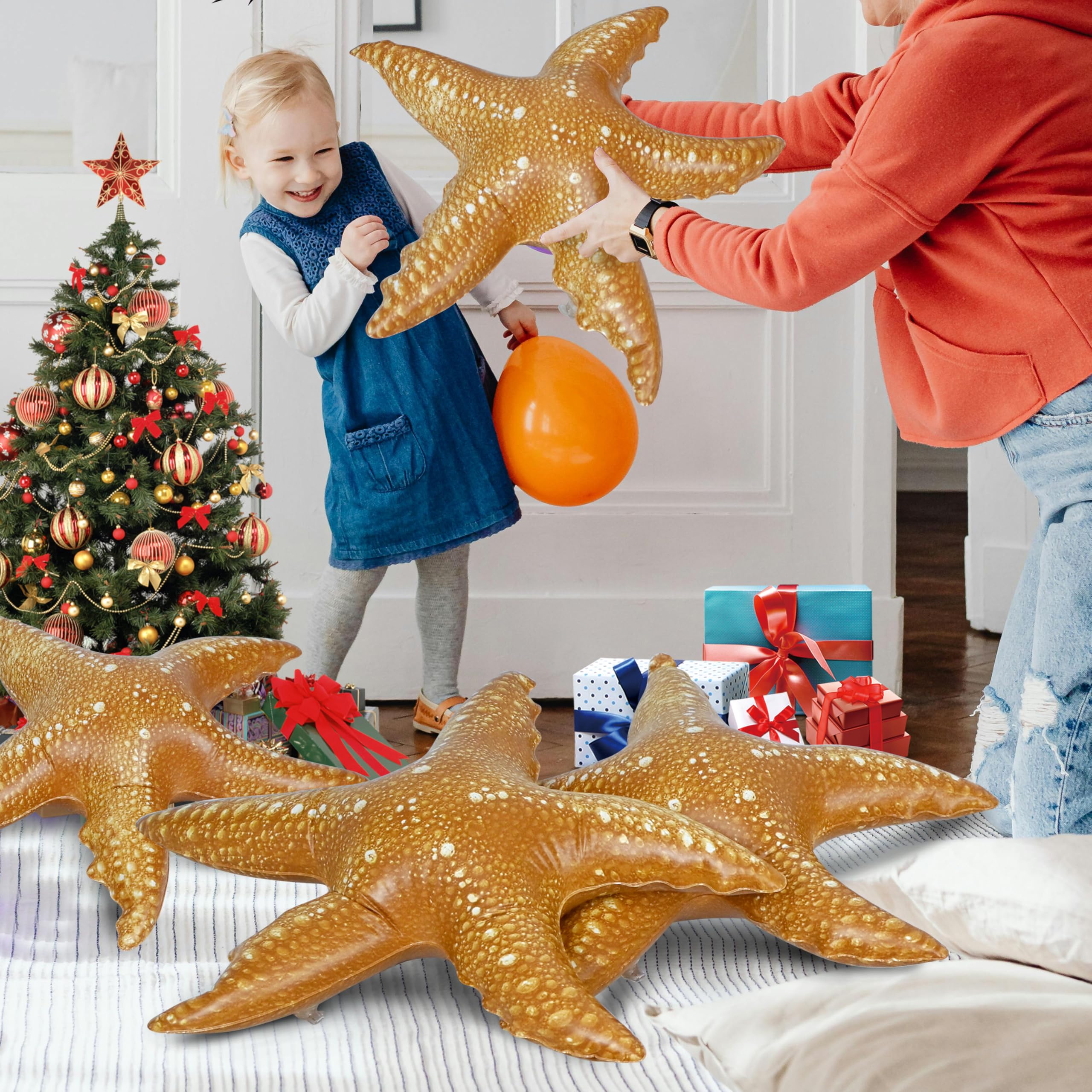 Snapklik.com : Jet Creations Inflatable Aquatic Animal Starfish, Pack ...