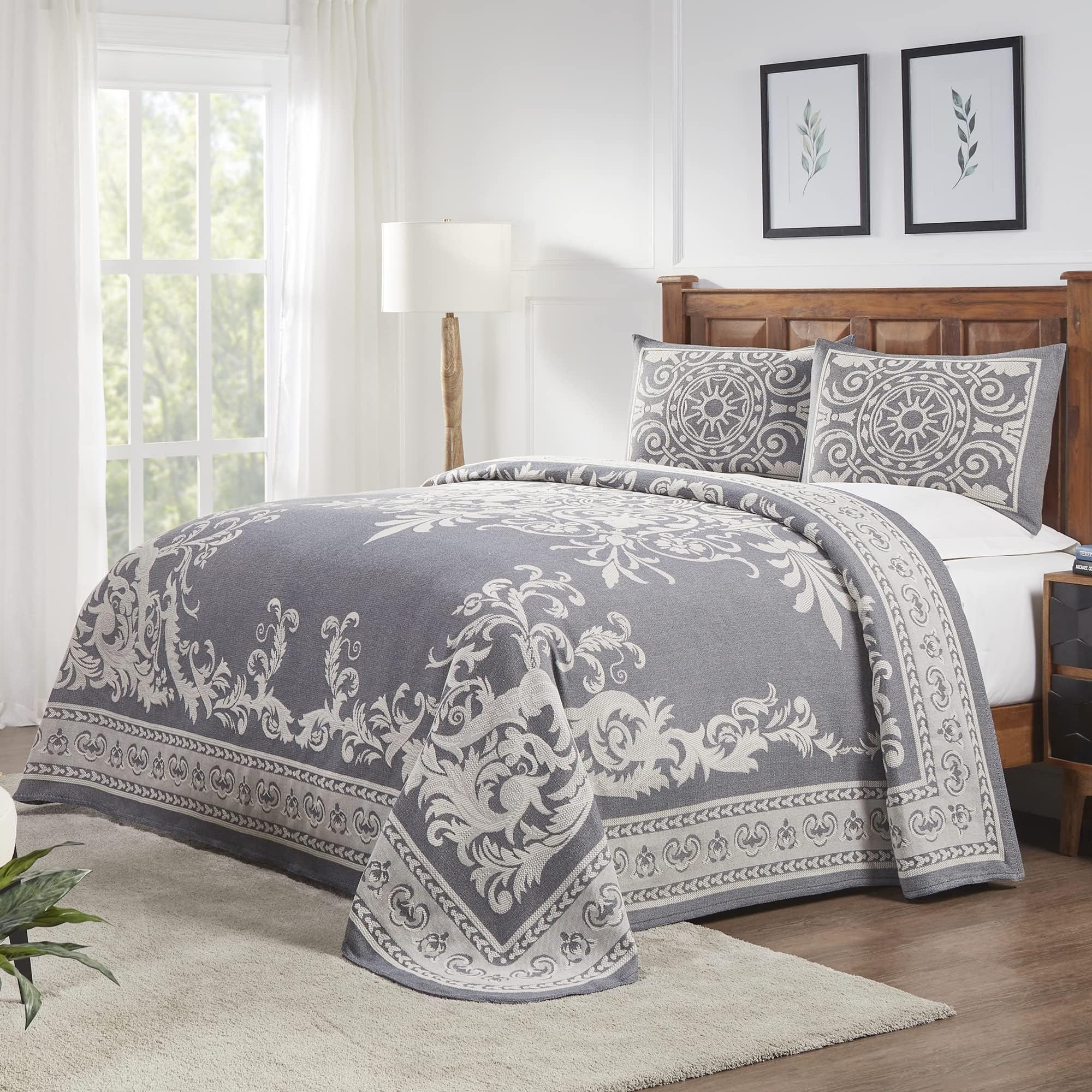 Amazon.com: SahSahCasa 100% Cotton 120"x120" Oversized California King ...