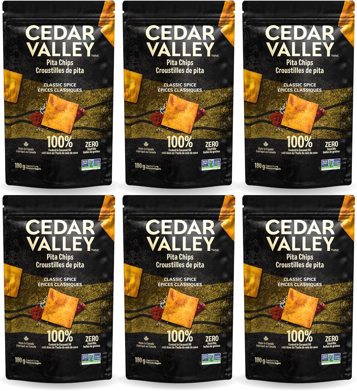 Cedar Valley Classic Spice Pita Chips. Healthy Snacks Made With Coconut ...