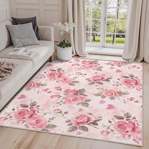 Amazon.com: SherAvant Floral Home Decor 5' x 6' Rectangular Area Rug ...