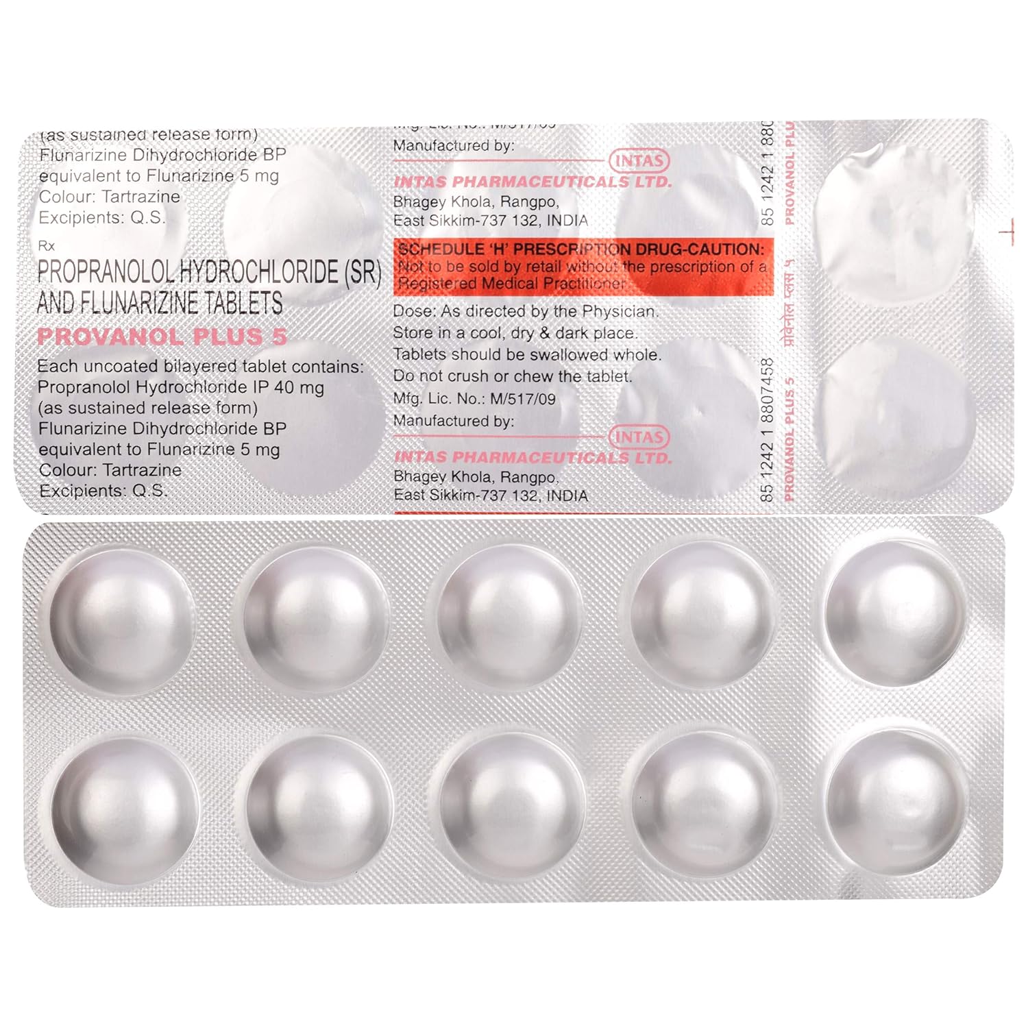 Provanol Plus 5 - Strip of 10 Tablets : Amazon.in: Health & Personal Care