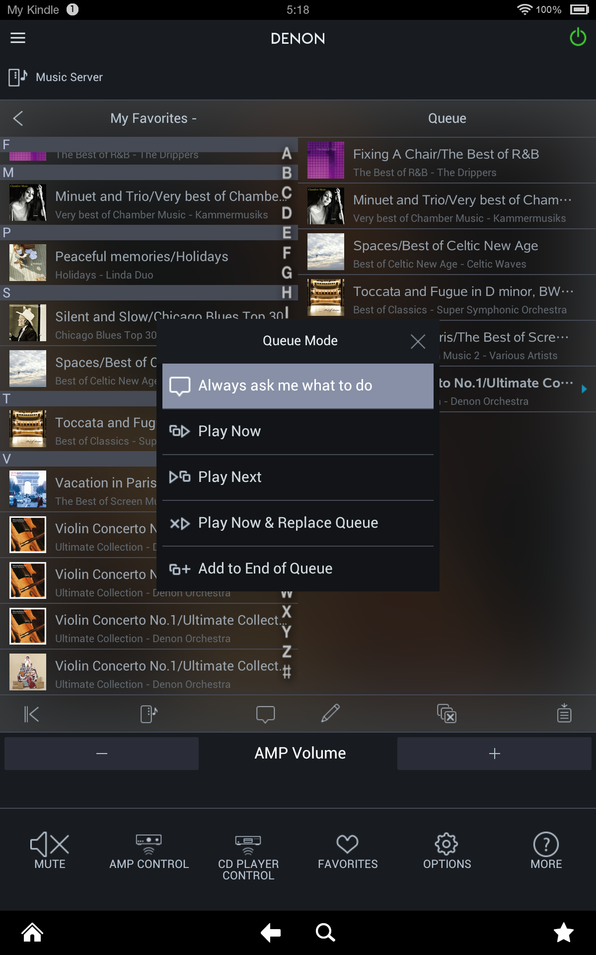 Denon Hi-Fi Remote - Application sur Amazon Appstore