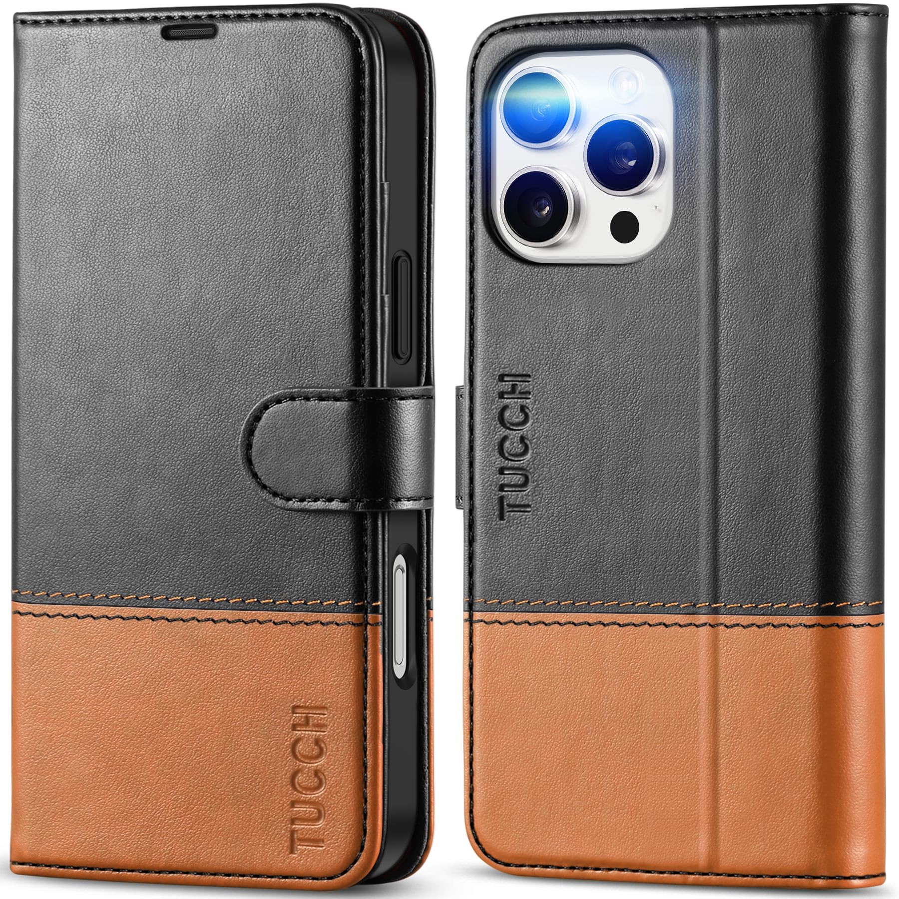 Amazon.com: TUCCH Wallet Case for iPhone 16 Pro Max, [RFID Blocking] 4 ...