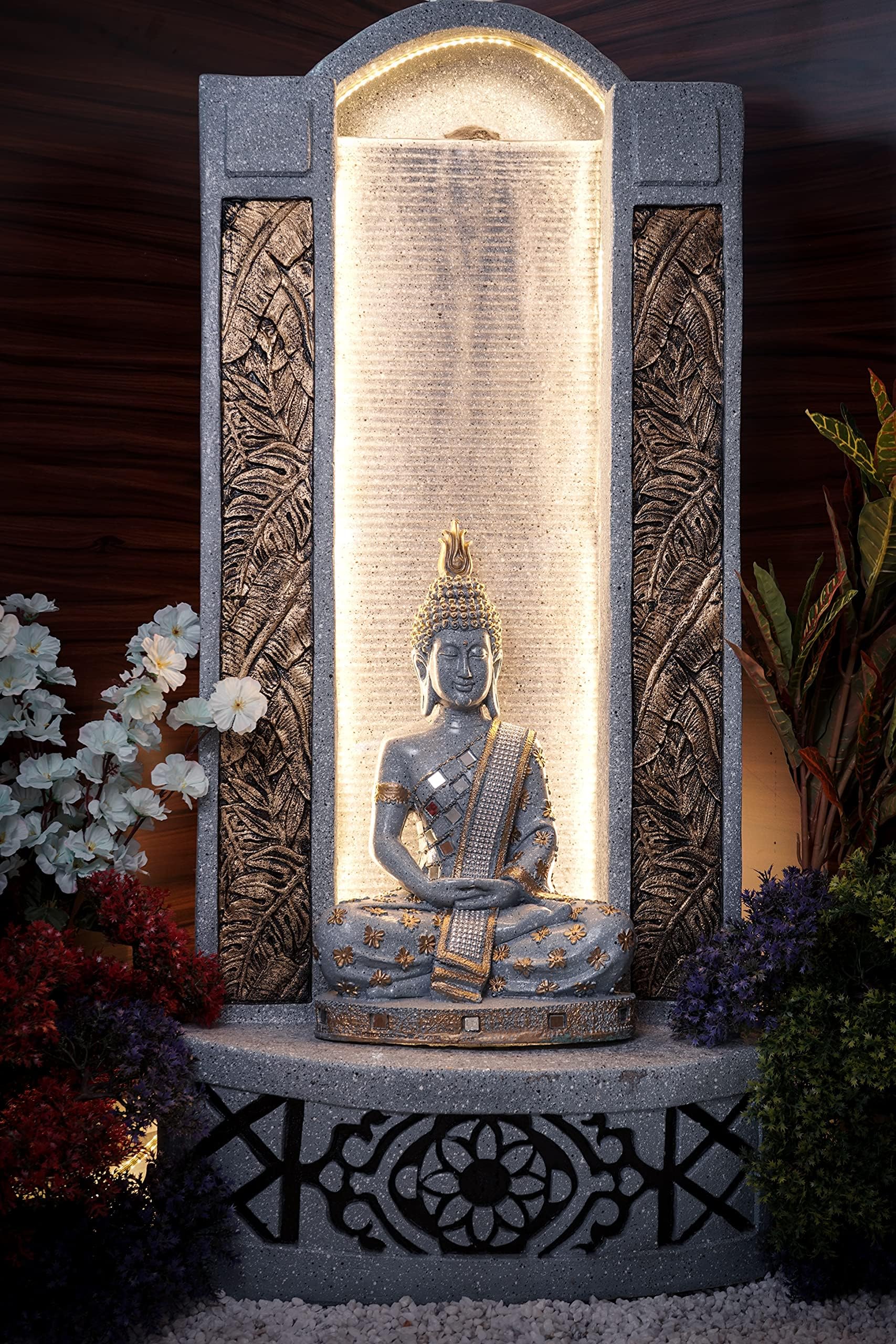 Indoor Bubble Wall Water Fountain, Water Bubble Fountain, RGB Strips ...