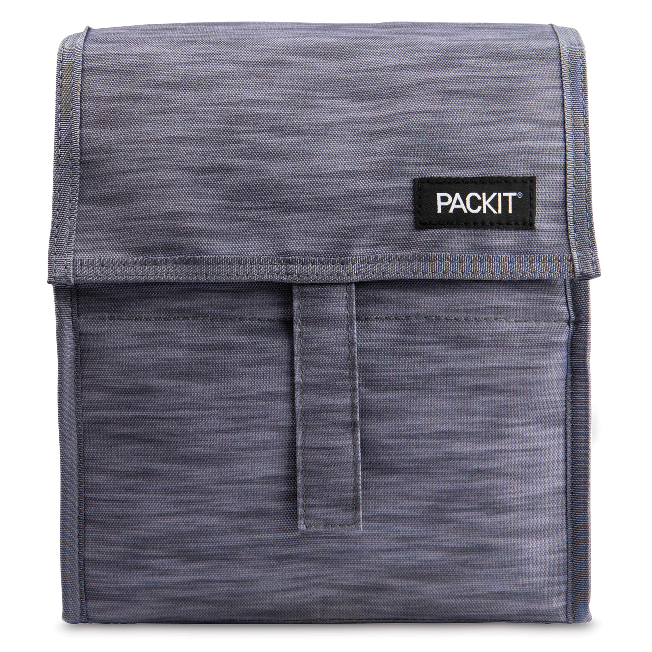 Amazon.com: Packit Freezable Lunch Bag, Charcoal Space Dye, Built with ...