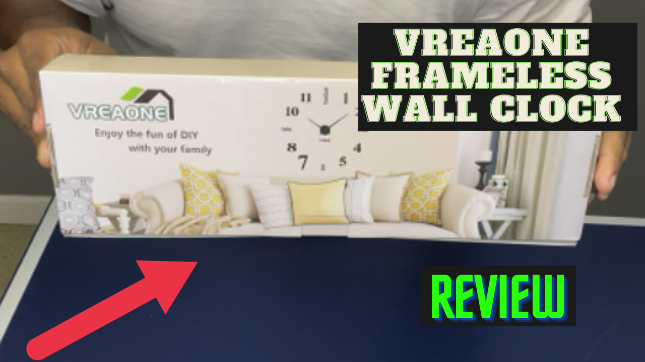 Watch UNBOXING of the VREAONE Frameless Wall Clock on Amazon Live