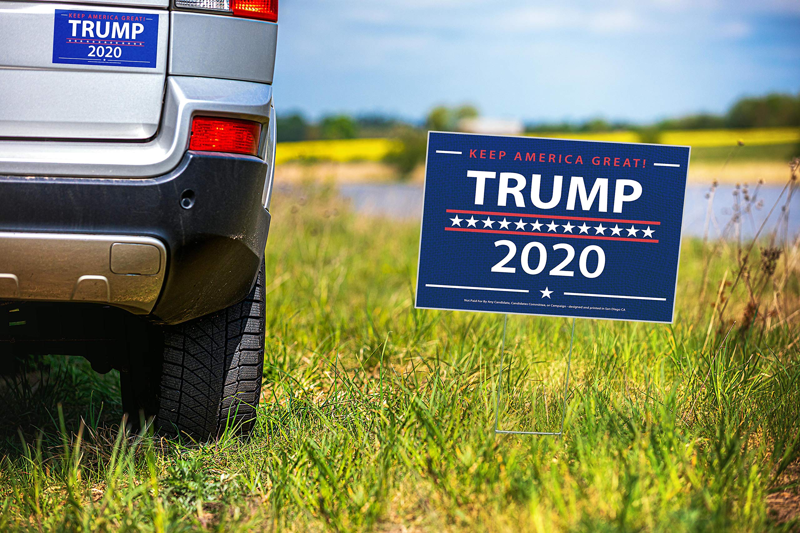 Snapklik.com : AUBNICO Vista Flipper Donald Trump 2020 Yard Sign Lawn ...