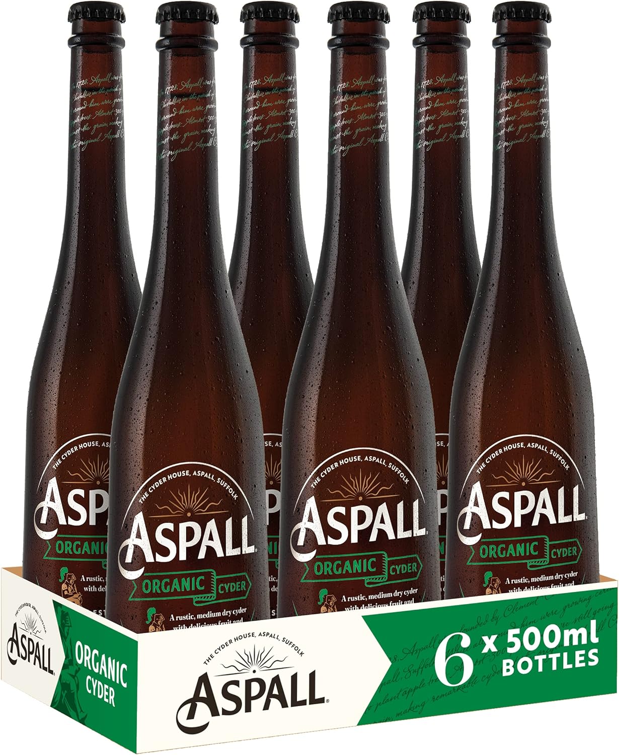 Aspall Organic Cyder 6 x 500 ml Bottles : Amazon.co.uk: Grocery