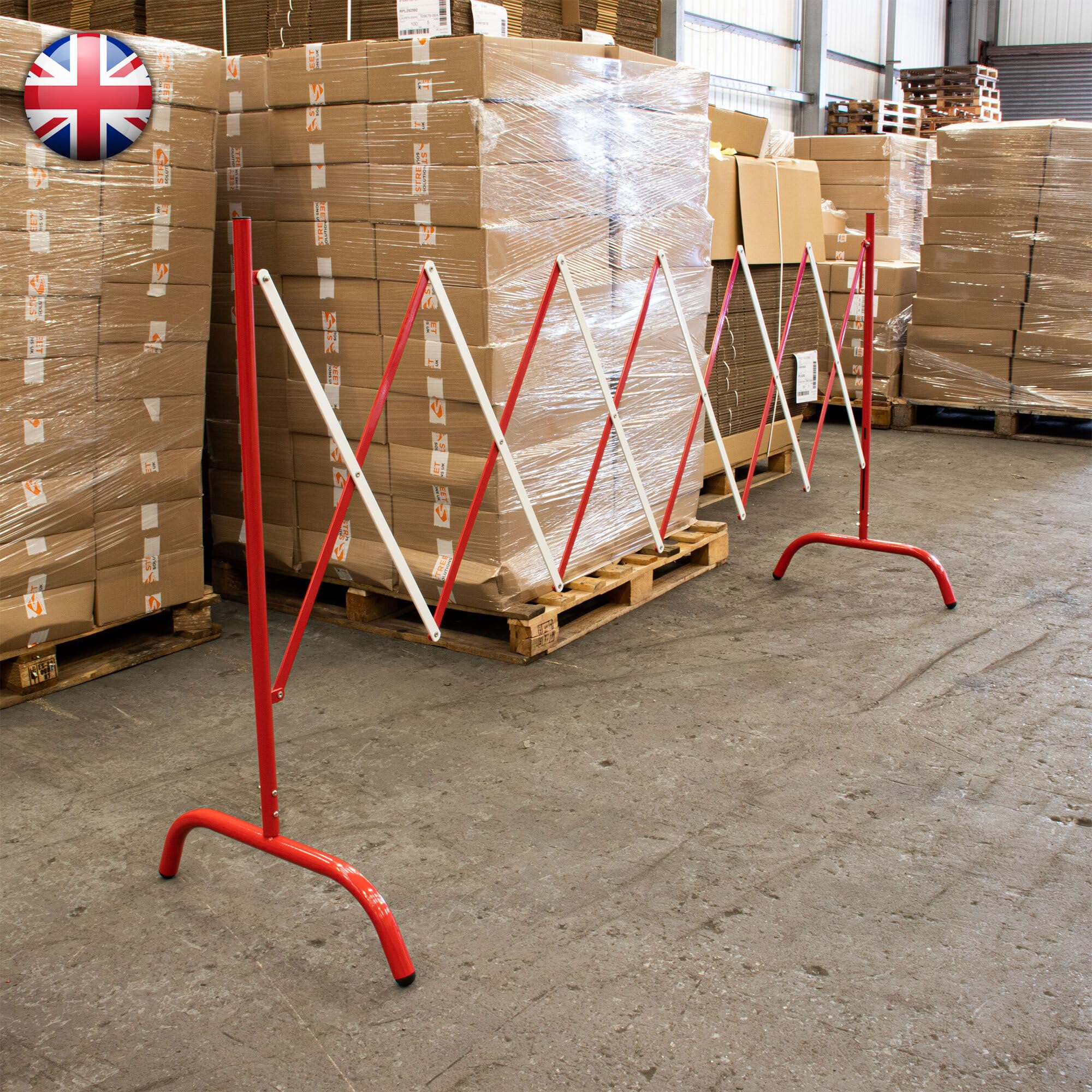 Snapklik.com : 10 Feet Extendable Safety Barrier - Red/White Fence Gate ...