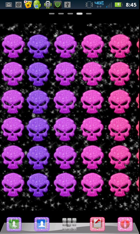 Glitter Skulls Theme - App on the Amazon Appstore