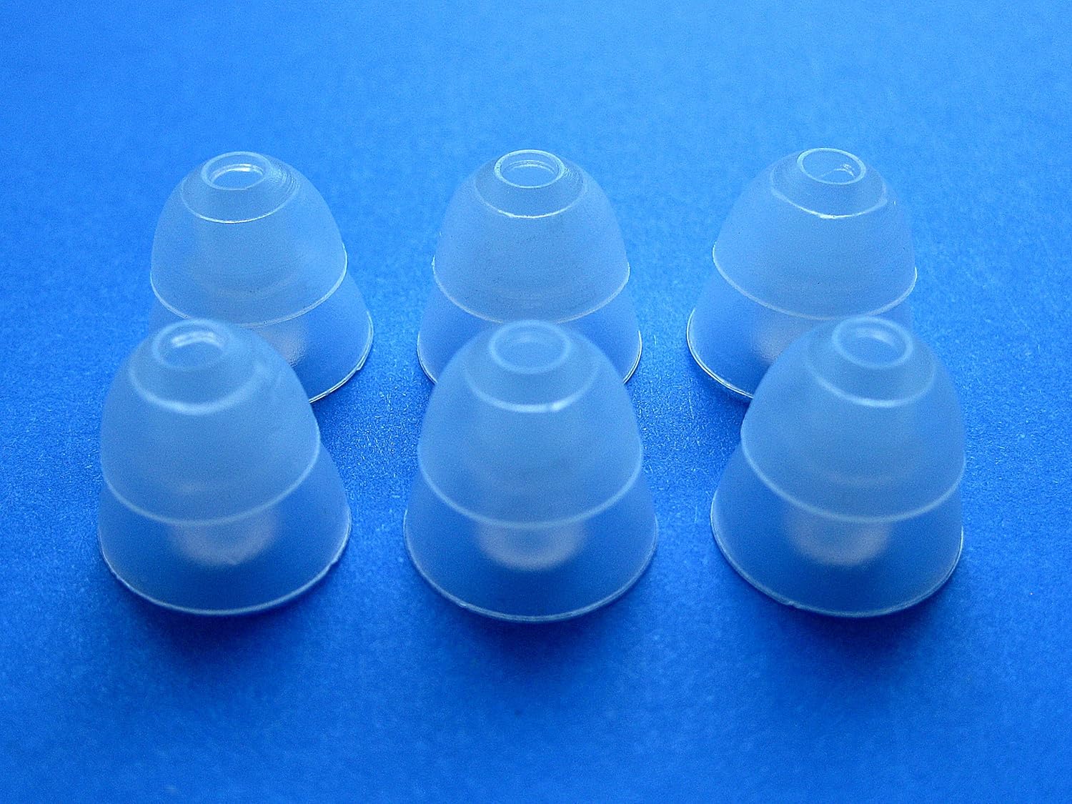 Amazon.com: 6 Large (L) Clear Double (2 Layer) Flange Earbuds Eartips ...