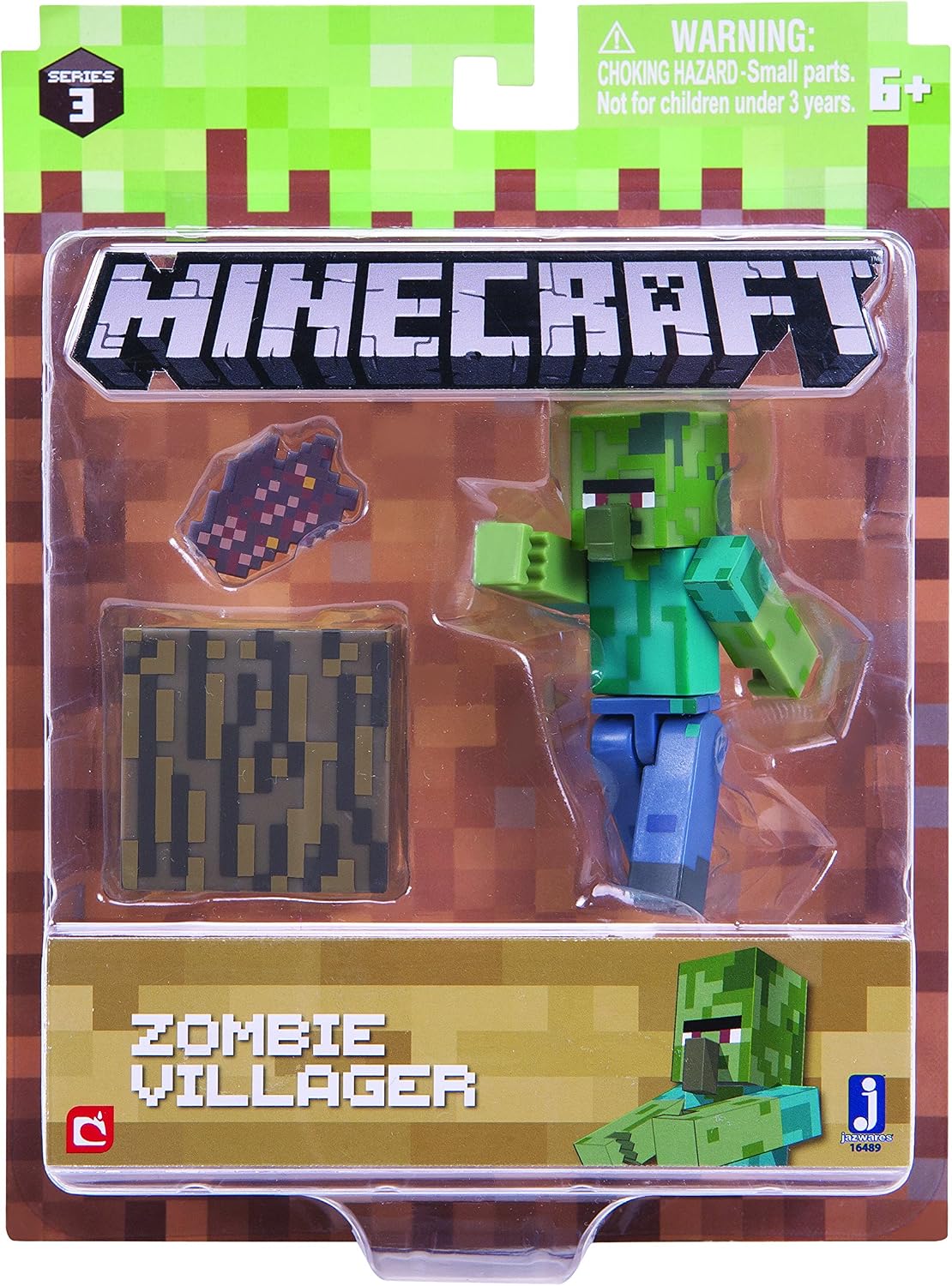Amazon.com: Minecraft Zombie Villager Figure Pack : Toys & Games