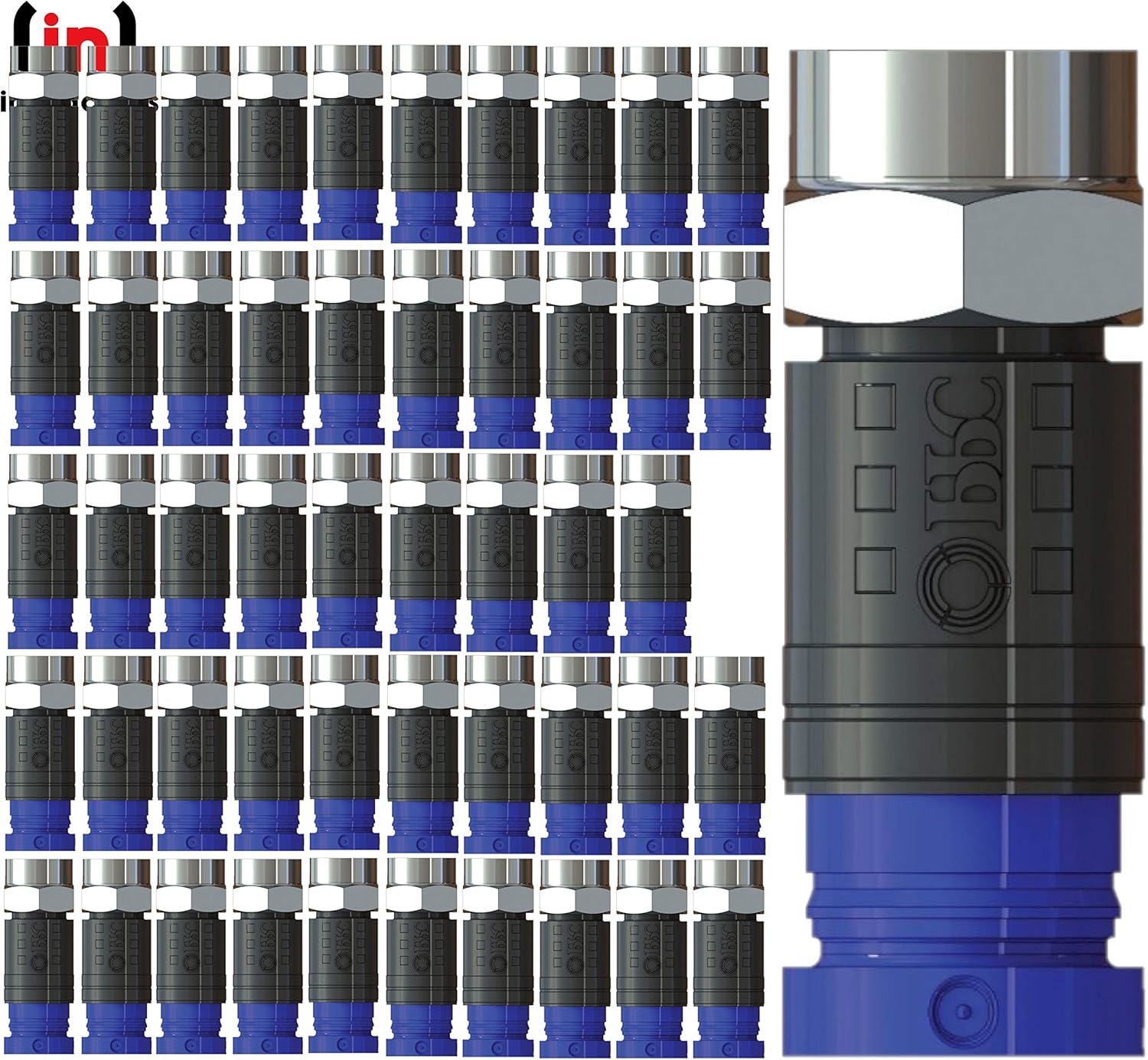 Inbrackets Compression F Connector Professional CMX100 for CT100 WF100 ...